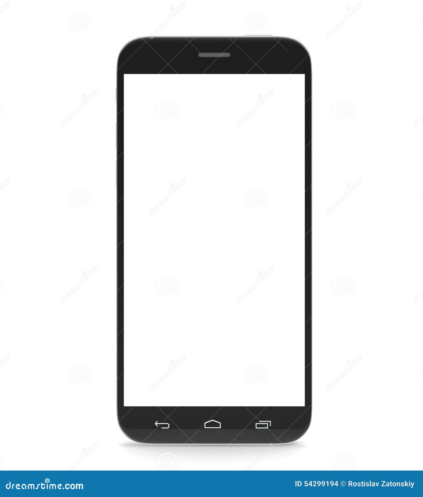 Smartphone, Teléfono Celular, Con Una Pantalla En Blanco Stock de ...