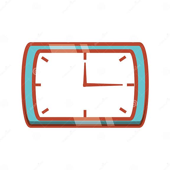 Smartphone with time clock stock illustration. Illustration of ...