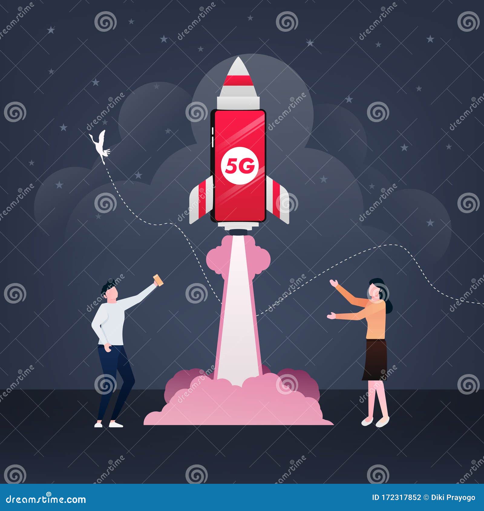 People And Gadgets Isolated Set, Cartoon Happy Young Gadgeteer ...