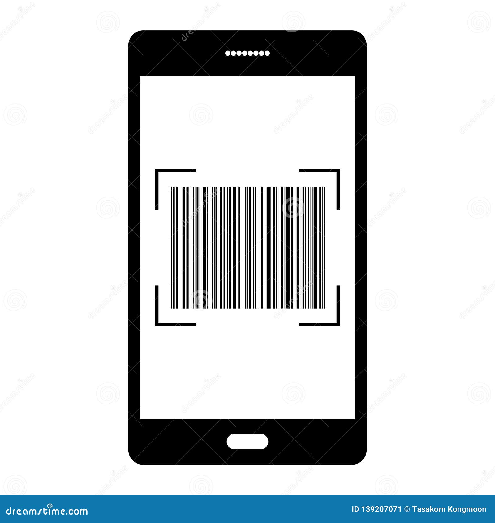 Smartphone To Scan Barcode Icon for Pattern and Design Stock ...
