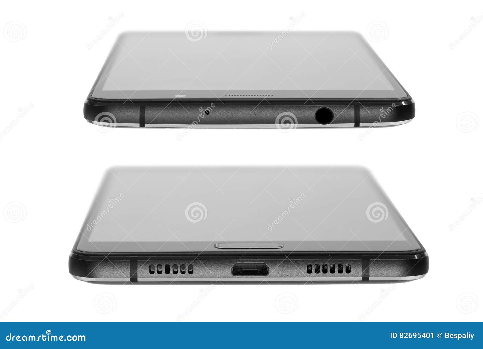 Smartphone Top View and from Below. Stock Image - Image of modern ...