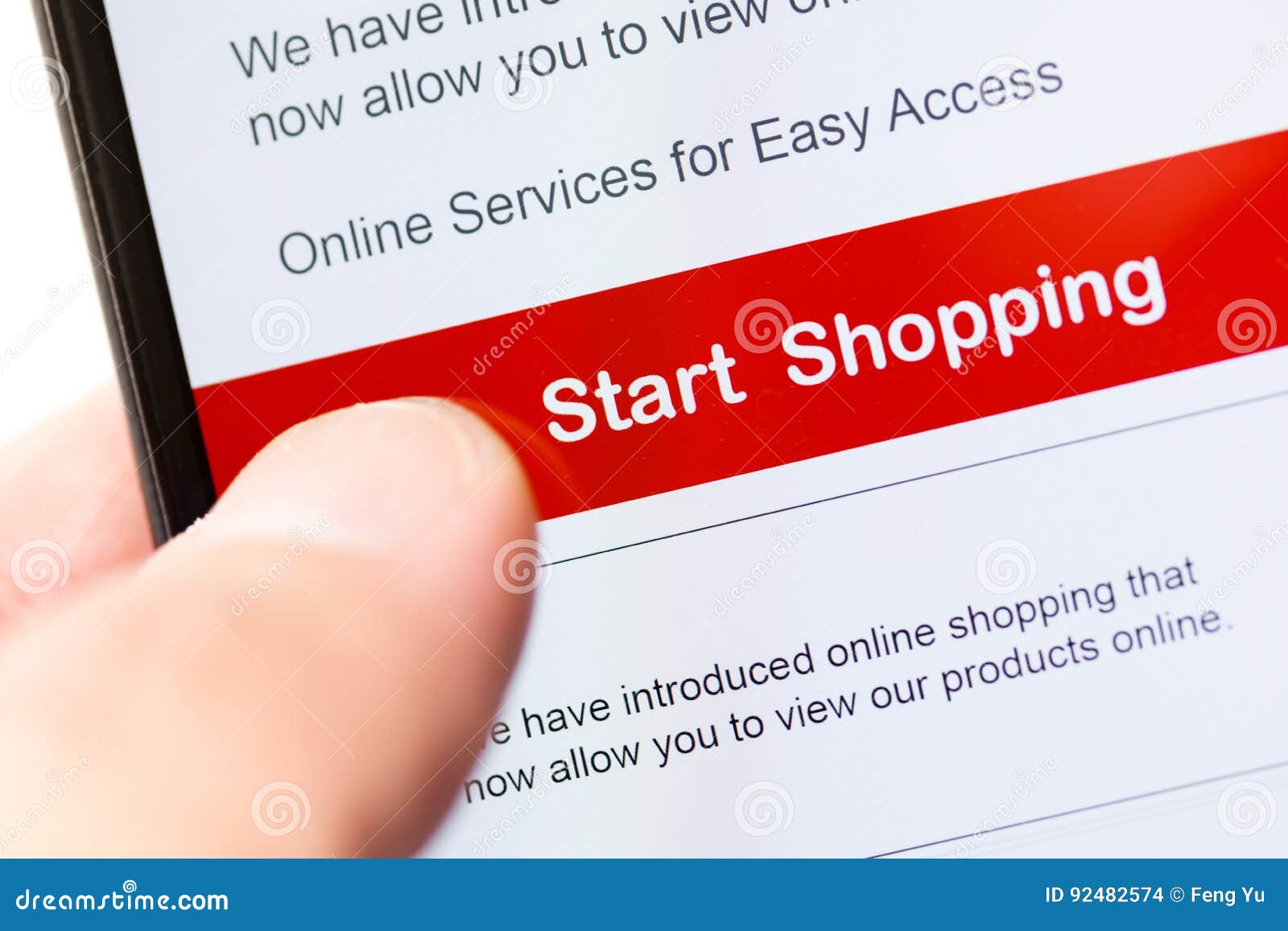 Smartphone Touch Screen with Red Button Stock Photo - Image of screen ...