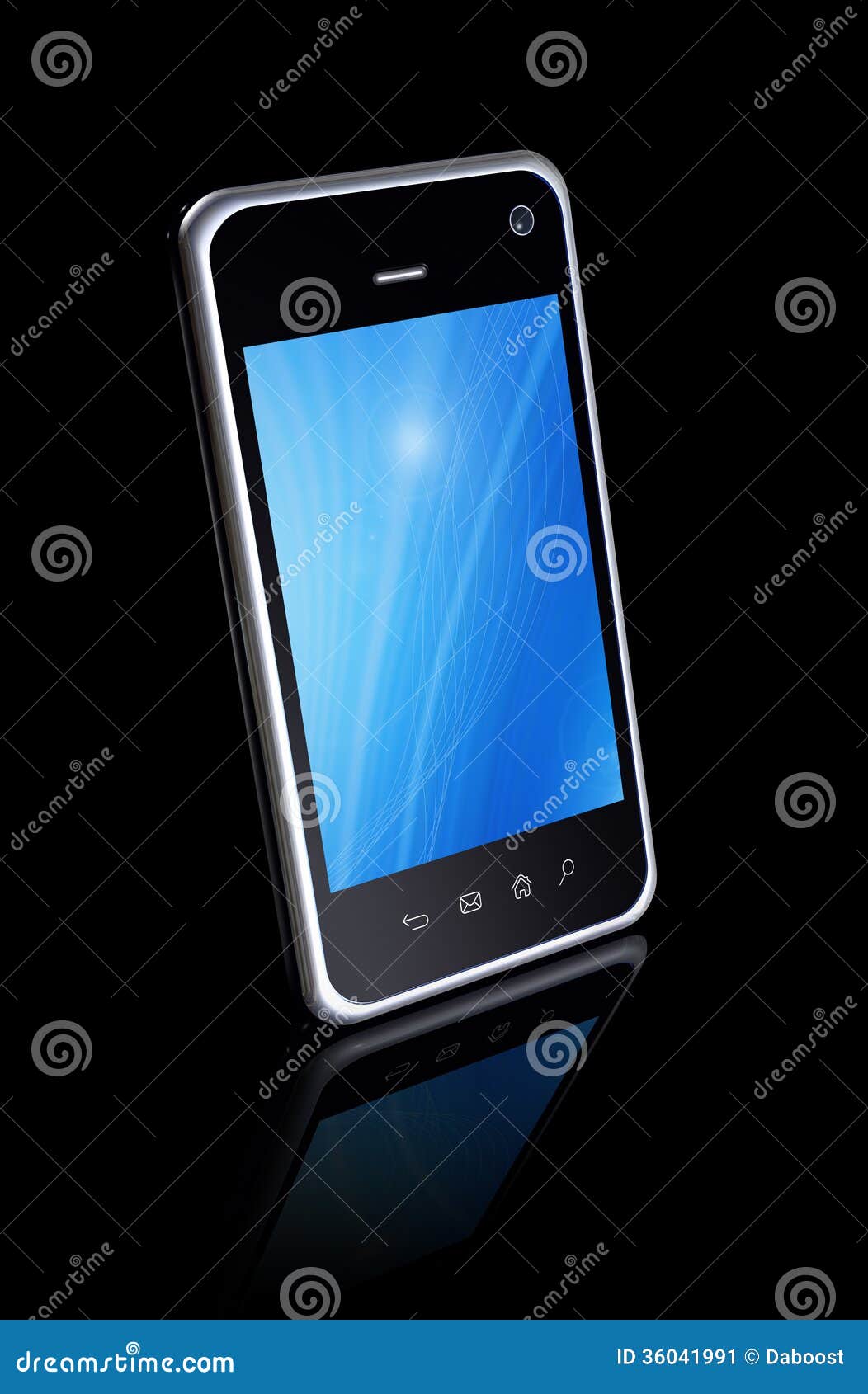 Smartphone Touchscreen stock illustration. Illustration of isolated ...