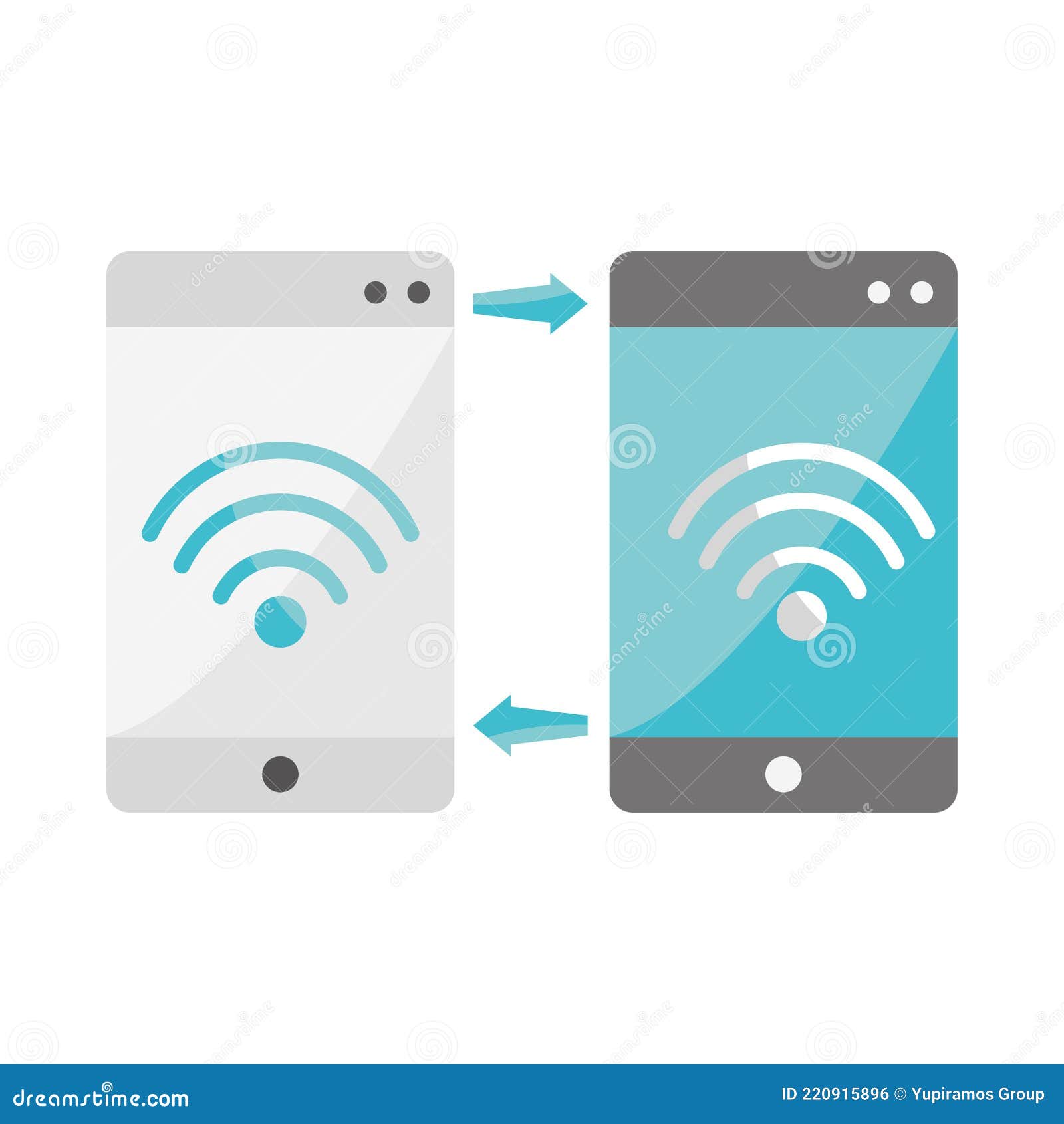 Smartphone Transaction Internet Stock Vector - Illustration of wireless ...