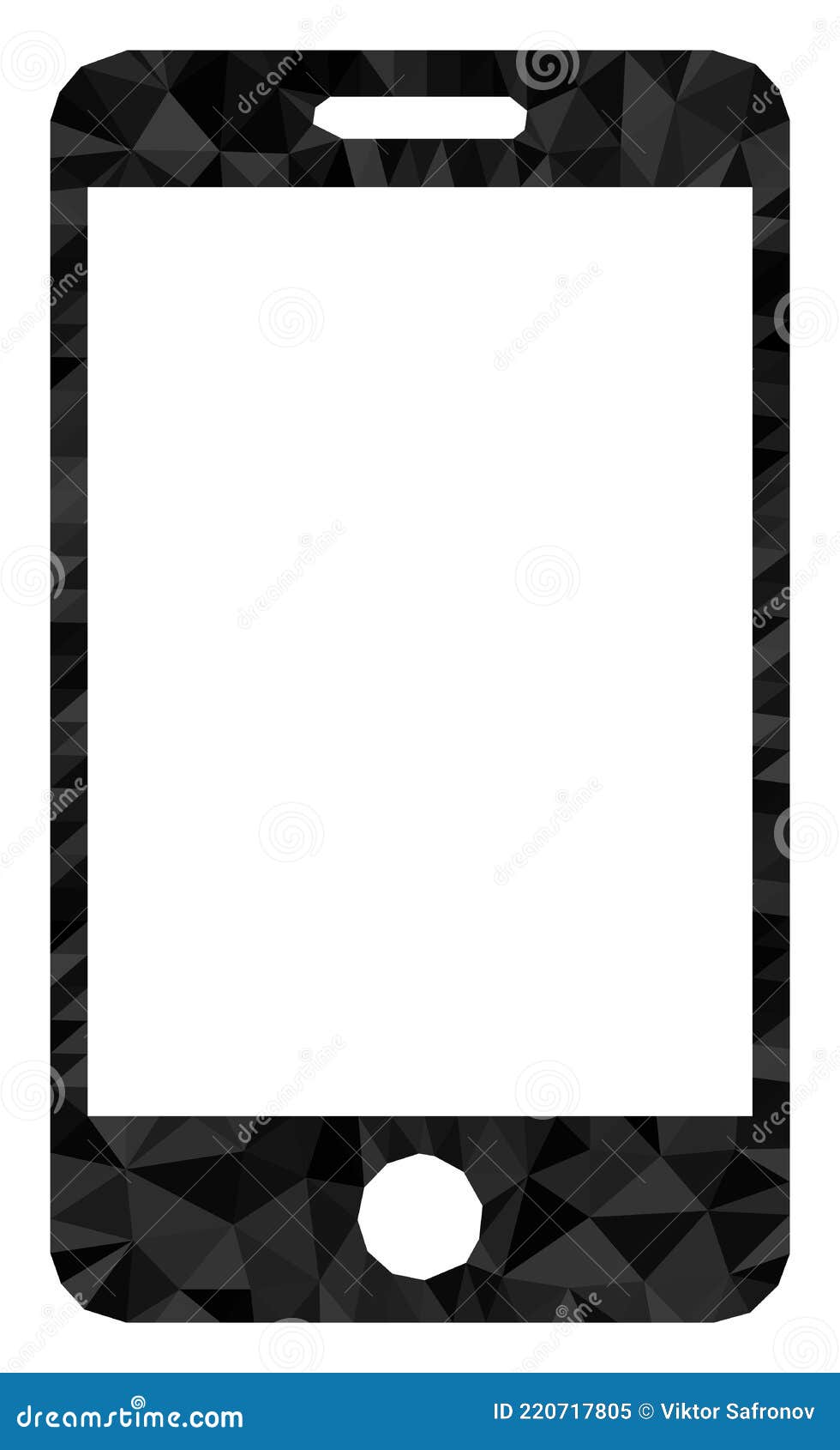 Smartphone Triangle Filled Icon Stock Vector - Illustration of ...