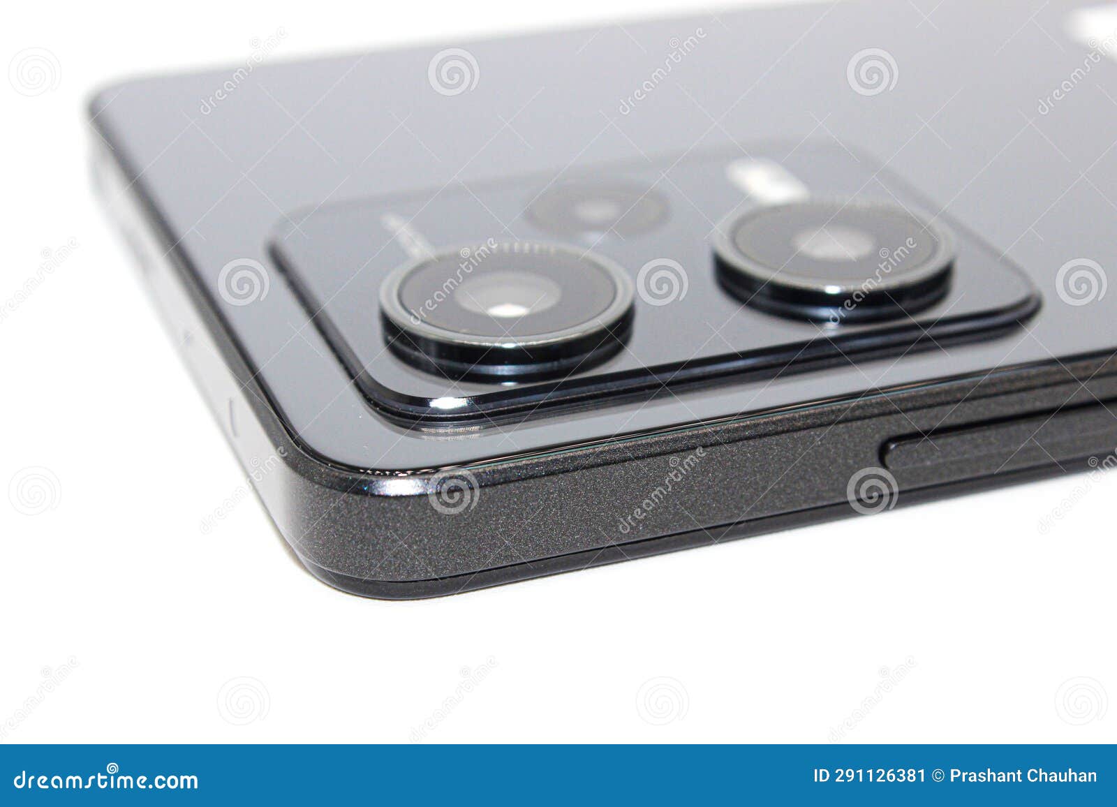Smartphone Triple Camera Image with Selective Focus Stock Image - Image ...