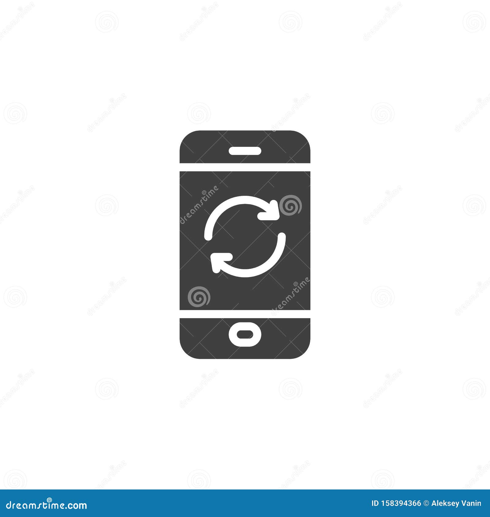 Smartphone Update Process With Gearbox Progress And Loading Bar Icon On ...