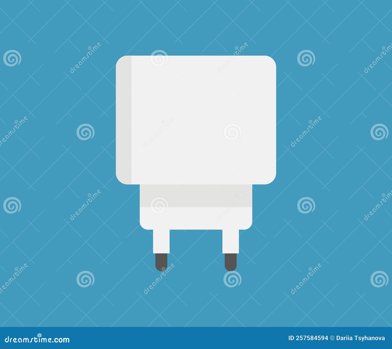 Smartphone USB Charger Adapter Logo Design. Usb Wall Charger Plug ...