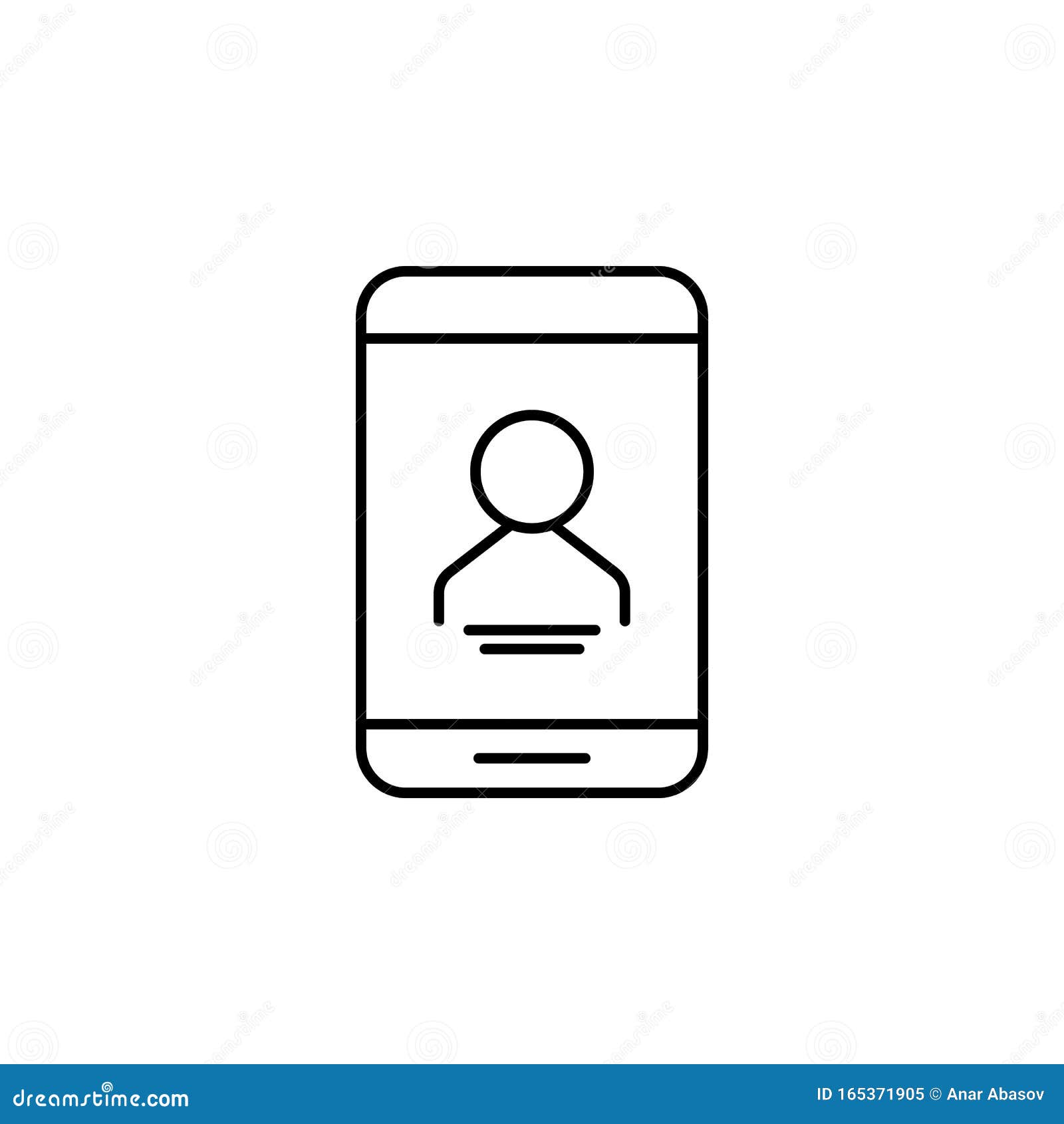 Smartphone User Icon. Element of Business Icon for Mobile Concept and ...