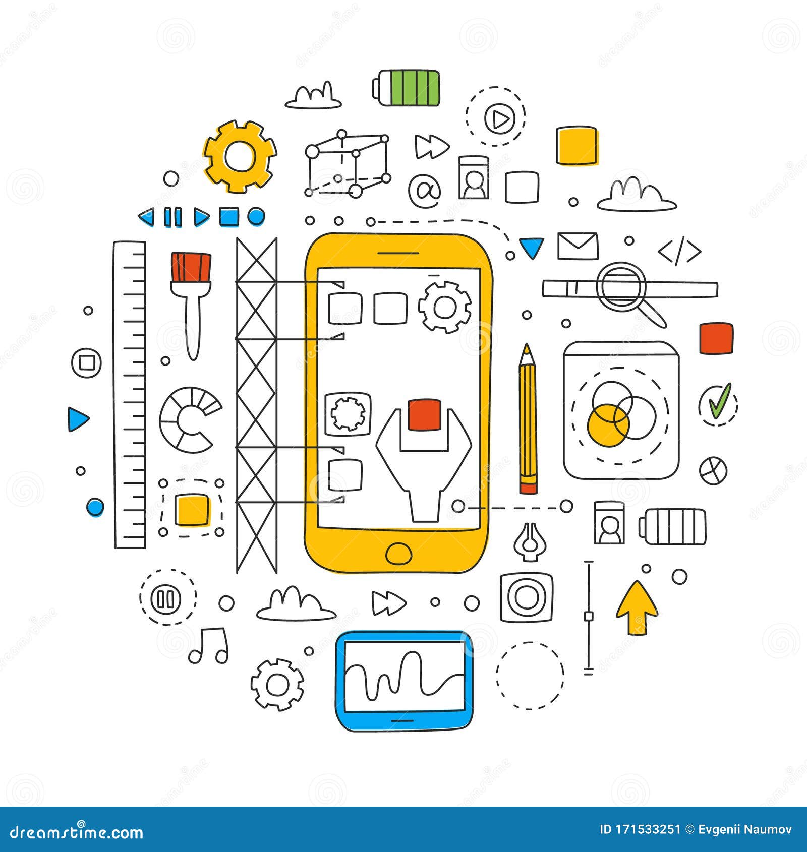 Smartphone User Interface Building Process, Modern Phone Applications ...