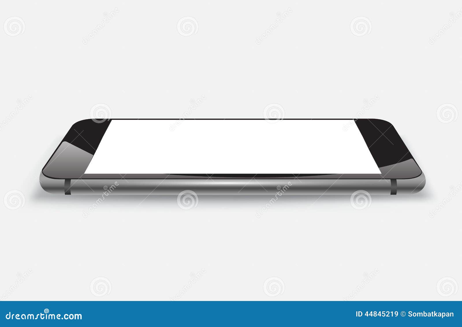 Smartphone Vector 3D Mockup Realistic. Stock Vector - Illustration of ...