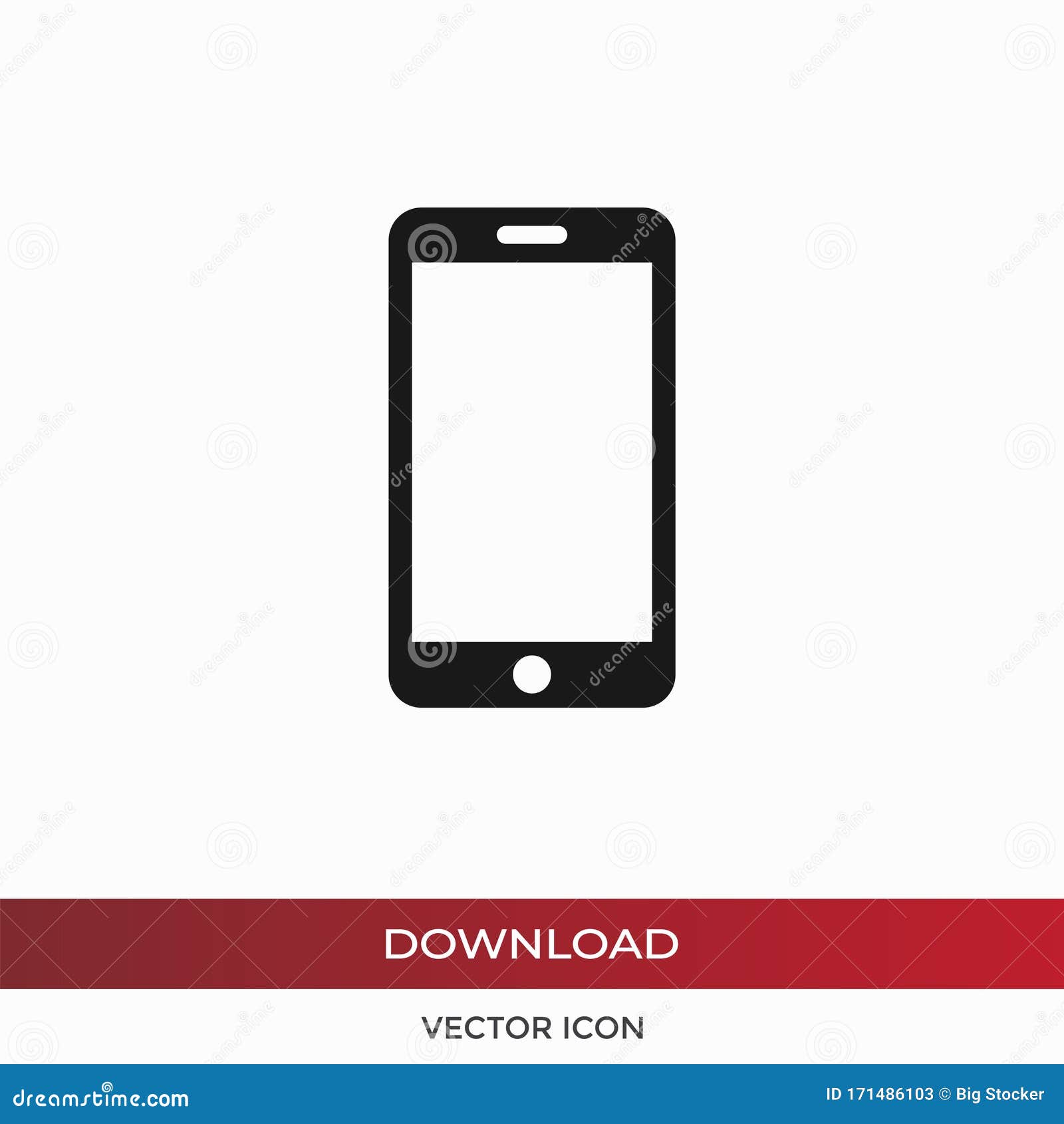 Smartphone Vector Icon, Mobile Phone Symbol in Modern Design Style for ...
