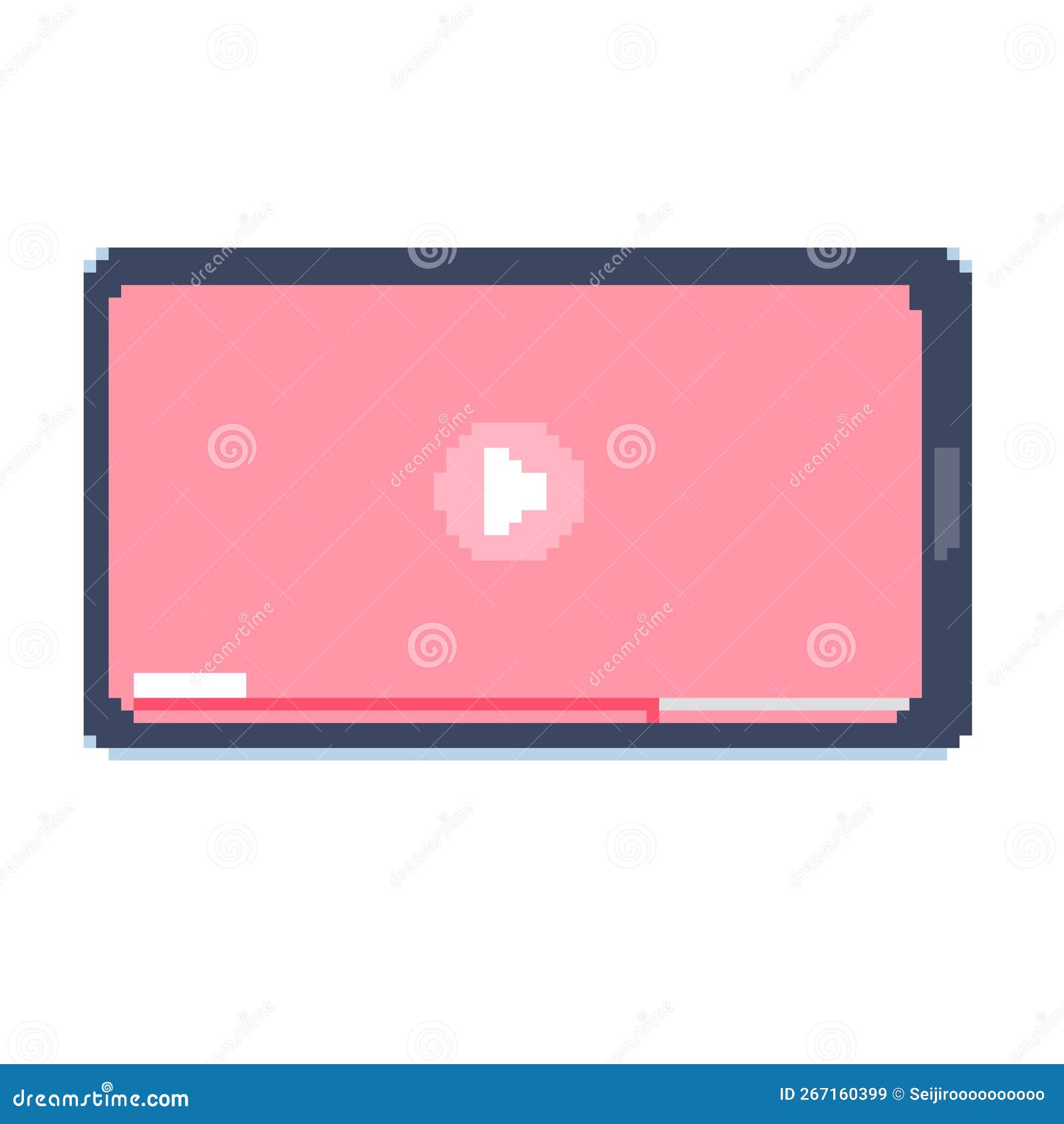 Smartphone video screen stock vector. Illustration of object - 267160399