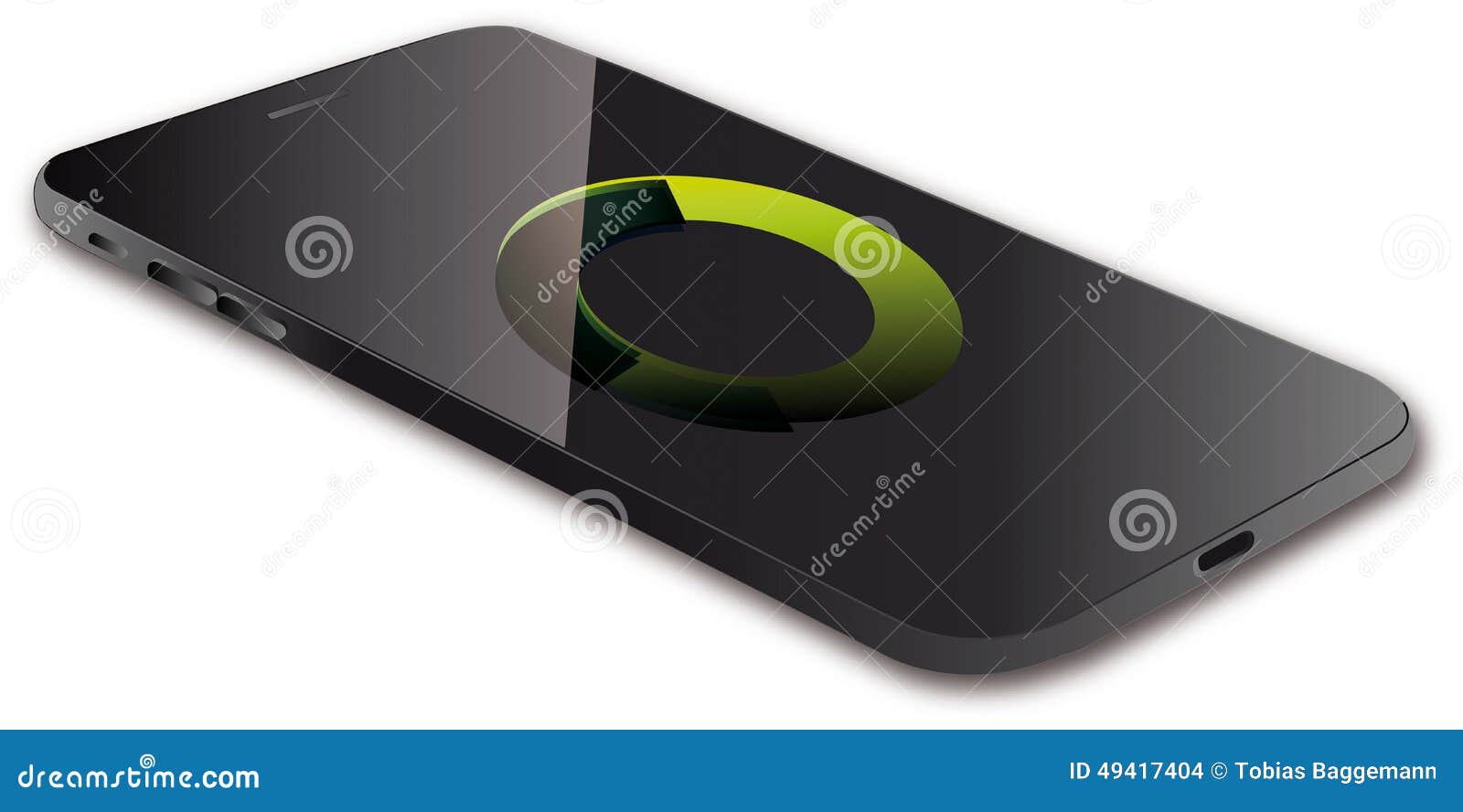 Smartphone Visual Vector Illustration Stock Illustration - Illustration ...