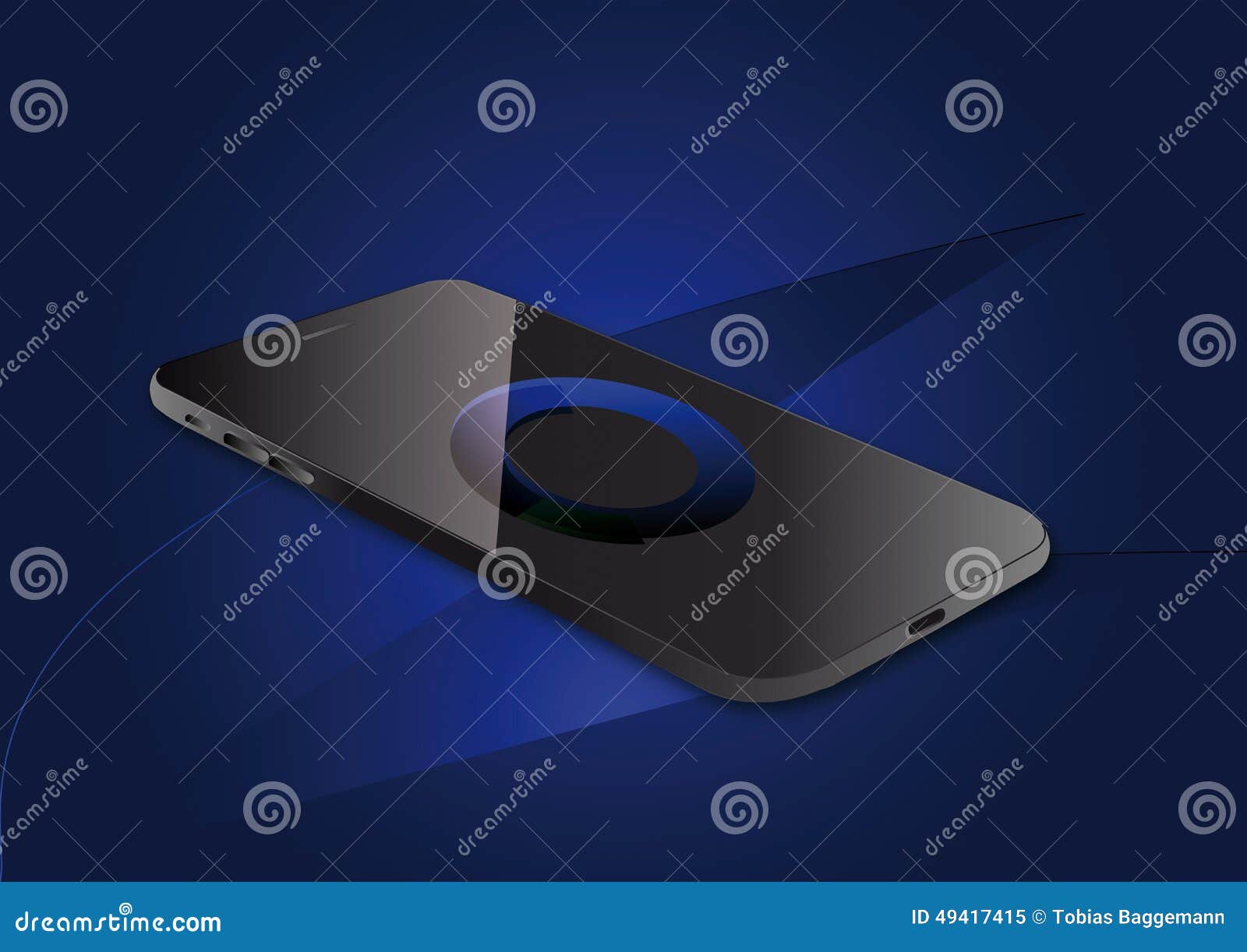 Smartphone Visual Vector Illustration Stock Illustration - Illustration ...
