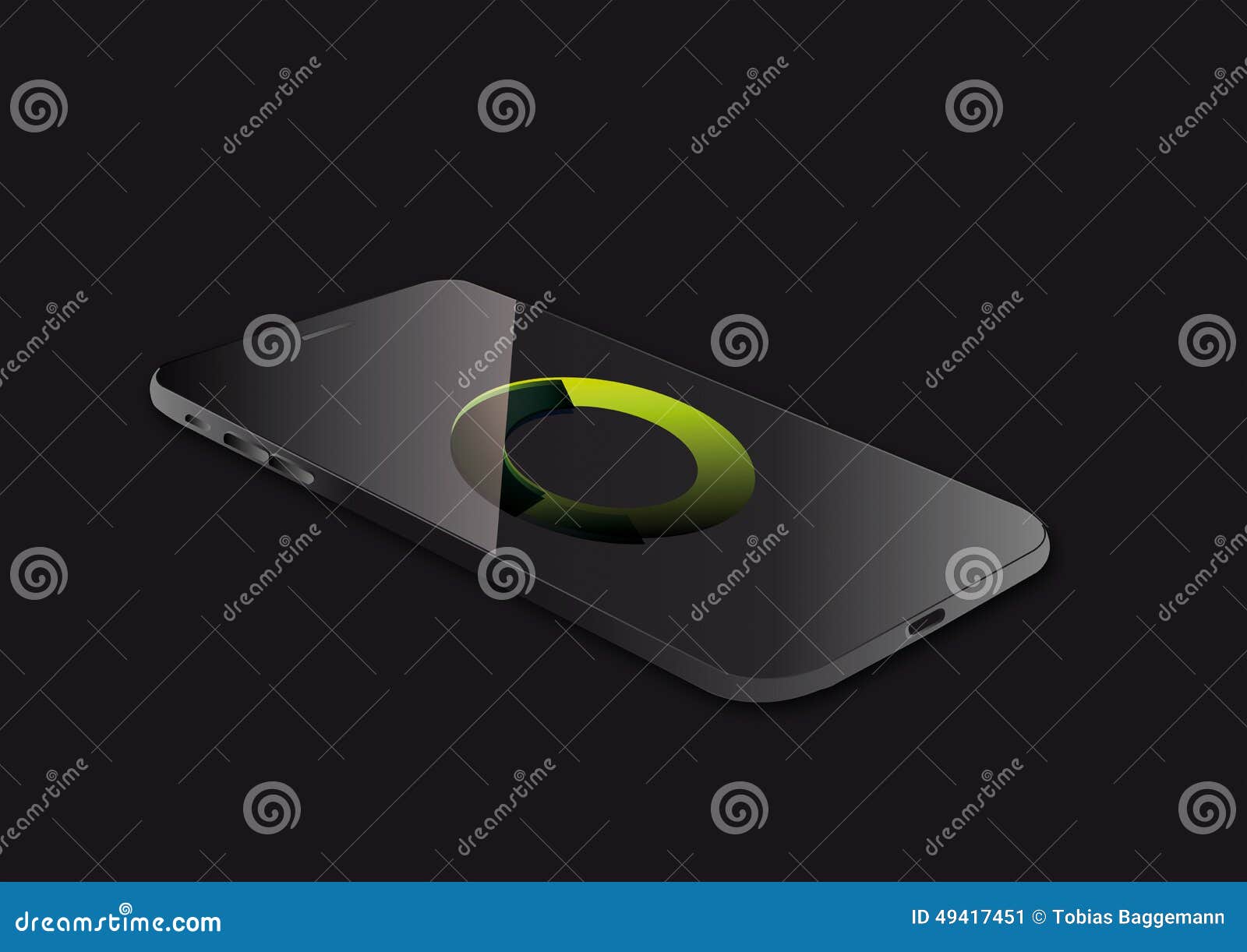 Smartphone Visual Vector Illustration Stock Illustration - Illustration ...