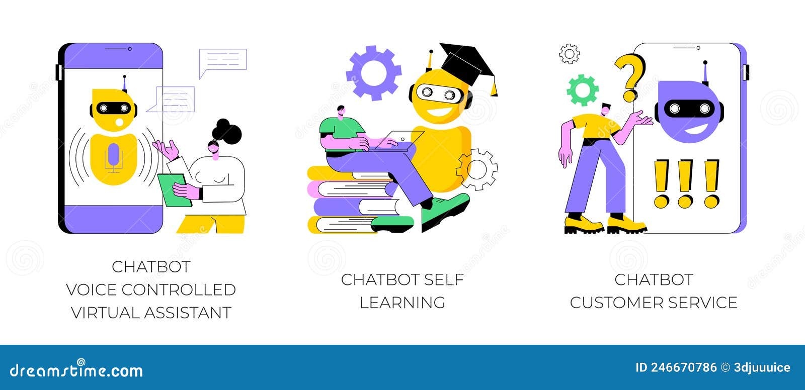 Smartphone Voice Application Abstract Concept Vector Illustrations ...