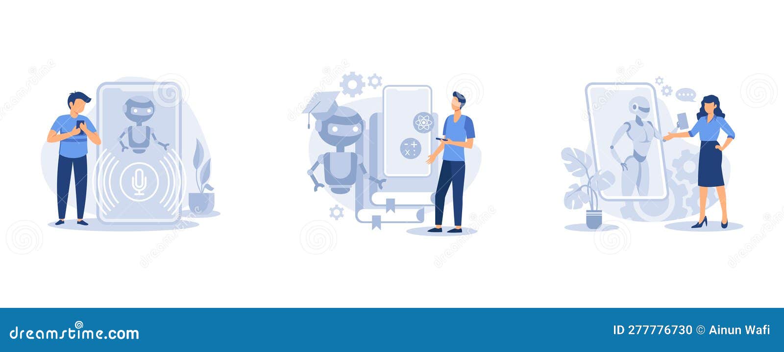 Smartphone Voice Application. Chatbot Voice Controlled Virtual ...