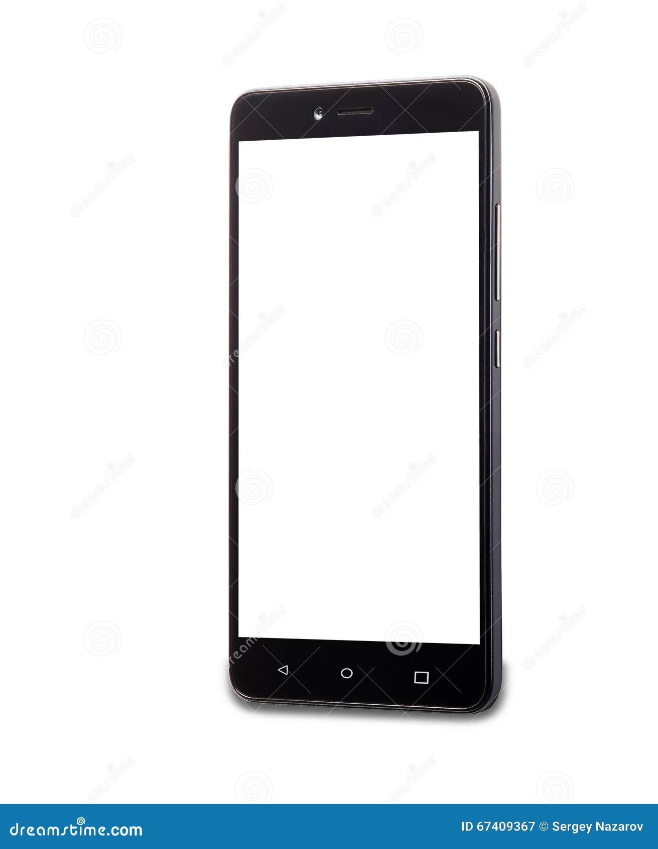 Smartphone with White Screen Stock Image - Image of notebook, device ...