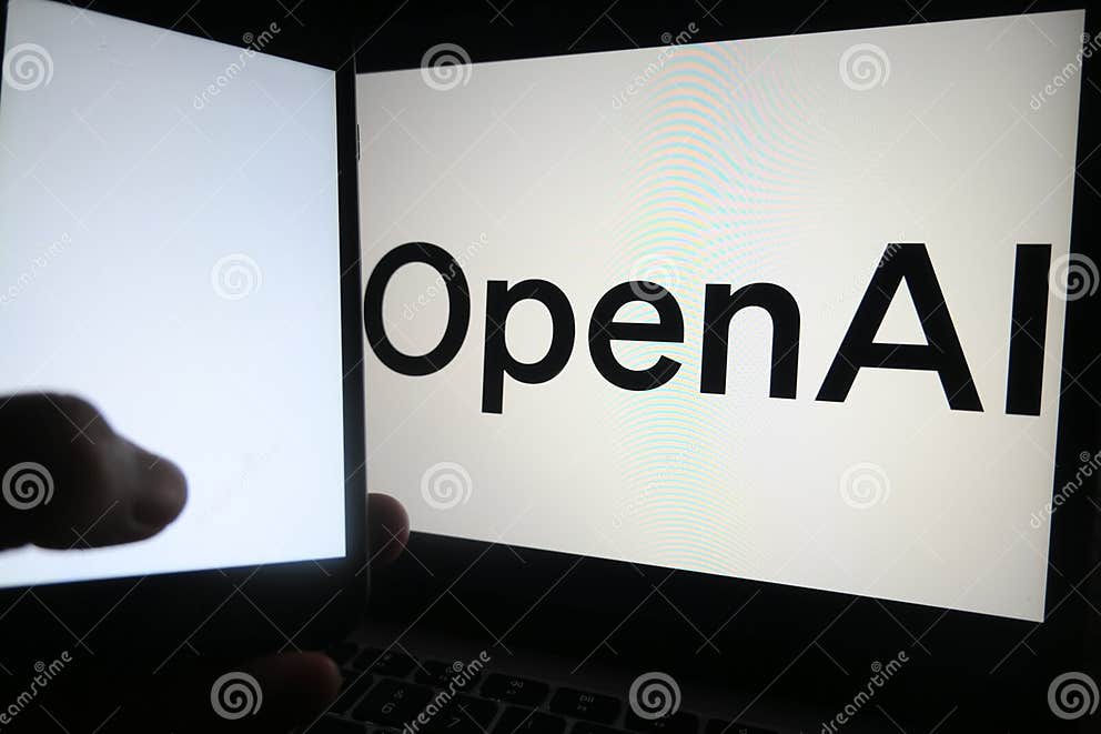 Smartphone with a White Screen and the Openai Artificial Intelligence ...