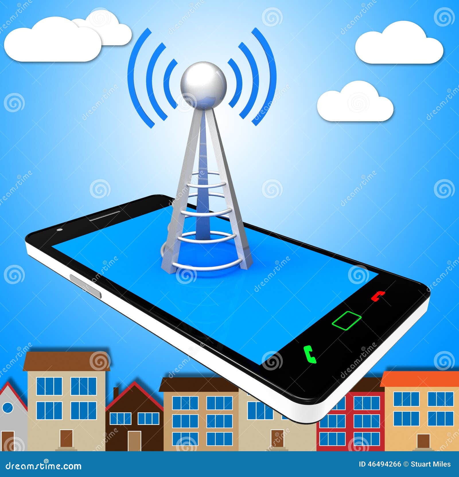 Set Of Smartphone Wifi Icon. Phone Wifi Sign Symbol. Wireles Signal ...