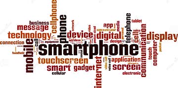 Smartphone word cloud stock vector. Illustration of mobile - 271390889