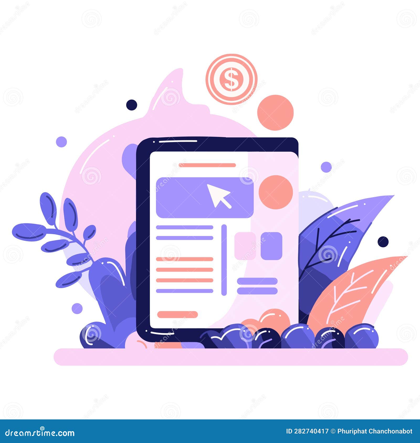 Smartphone Y Negocios En Ux Ui Estilo Plano Ilustración del Vector ... Smartphone Y Negocios En Ux Ui Estilo Plano Ilustración del Vector ...