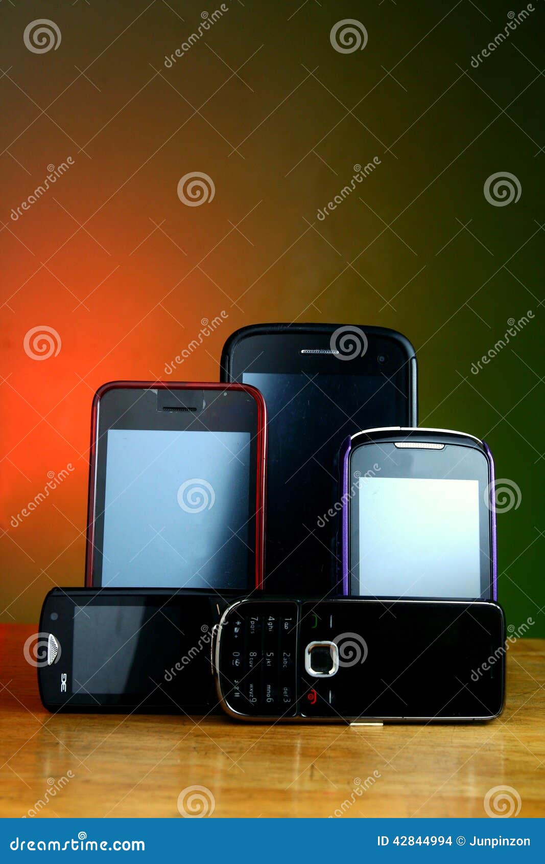 Smartphones and cellphones stock photo. Image of electronics - 42844994