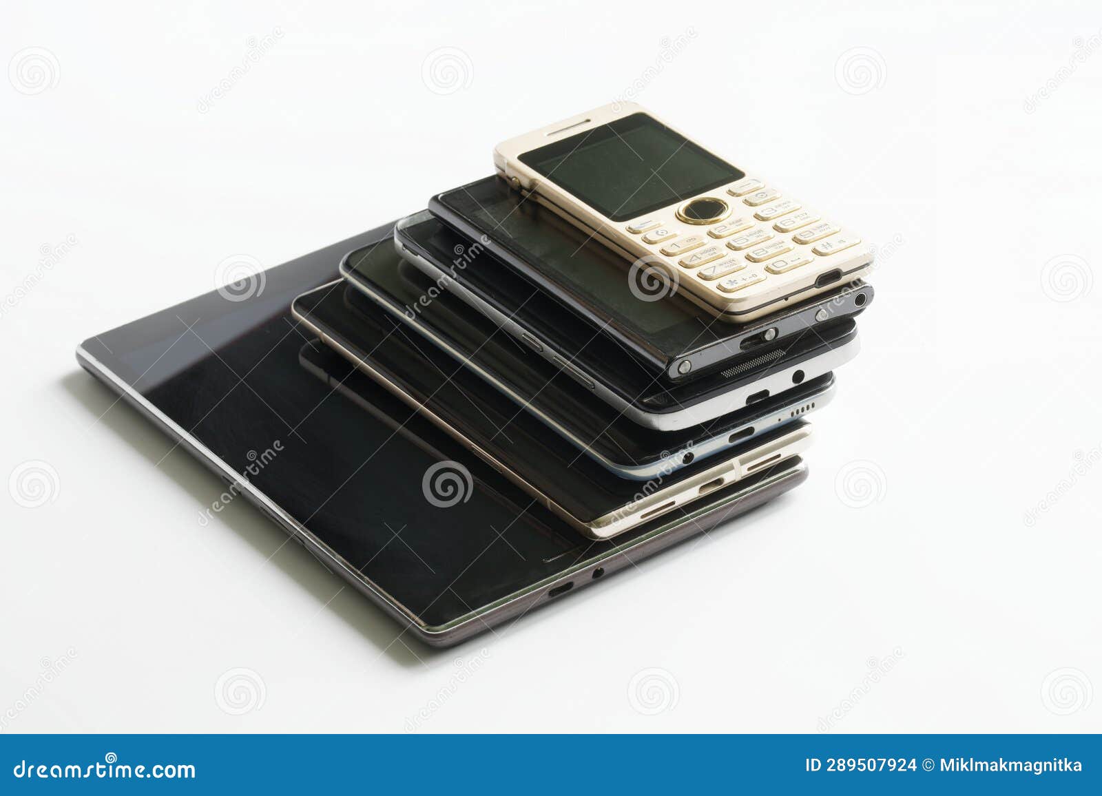 Smartphones, Digital Tablet and Mobile Phone of Different Generations ...