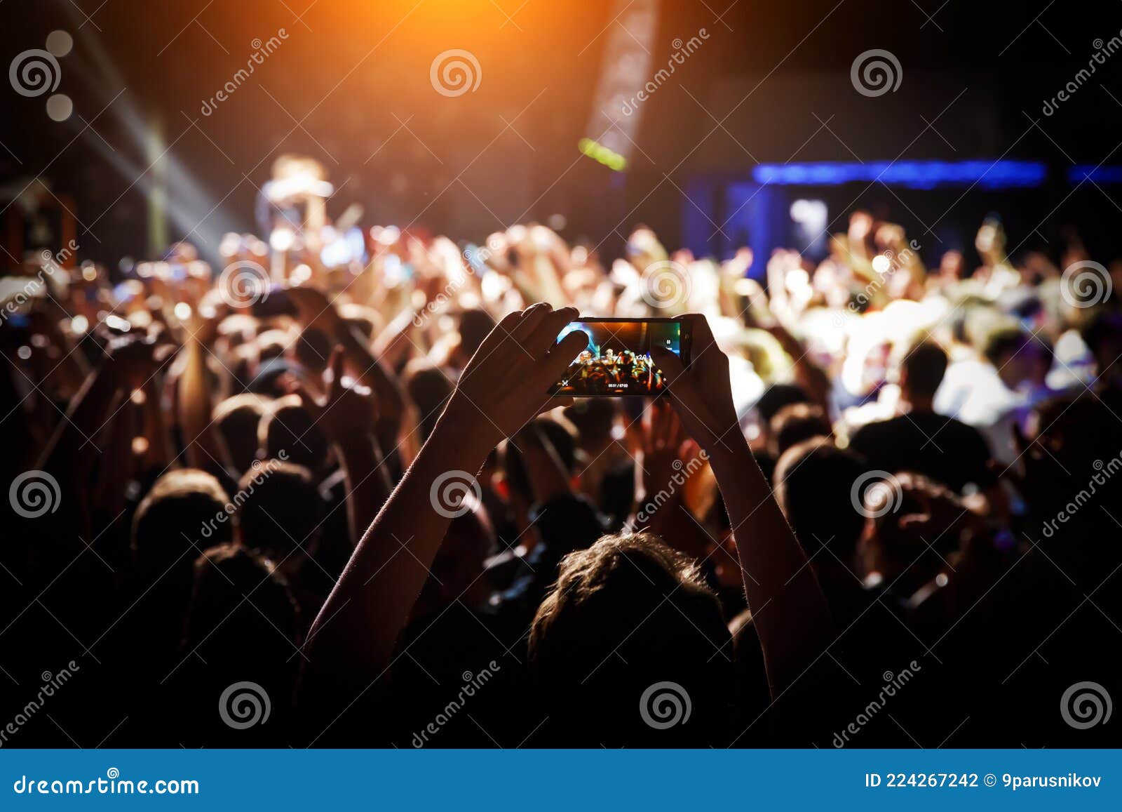 Smartphones on a Music Concert. Editorial Photography - Image of ...