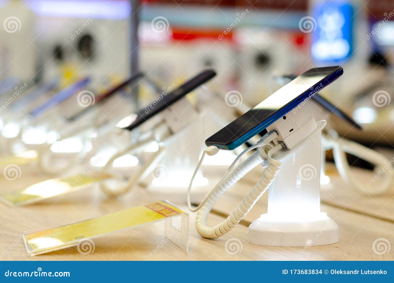 Smartphones for Sale in the Store Stock Photo - Image of industry ...