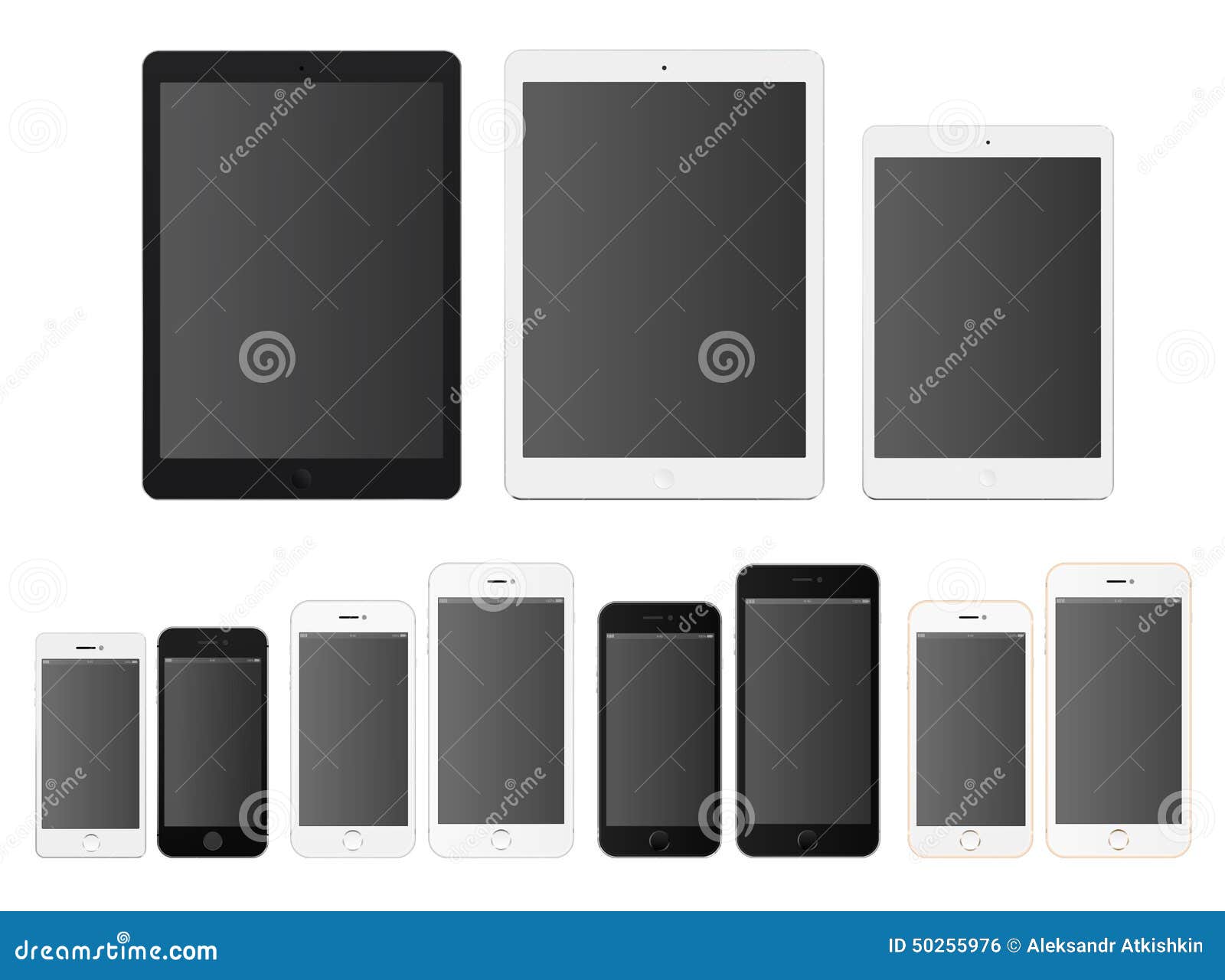 Smartphones and tablets stock vector. Illustration of internet - 50255976