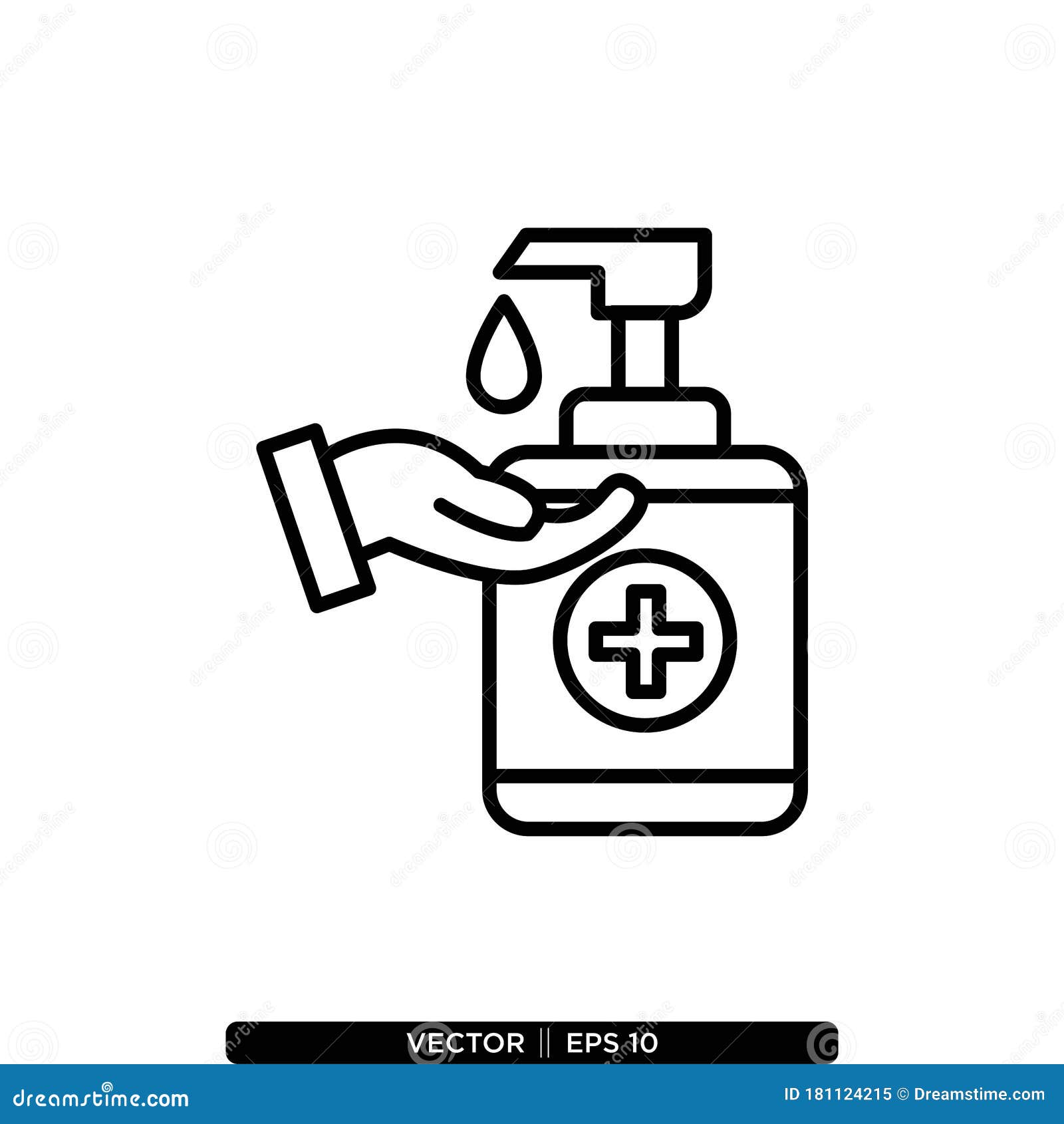 Hand Soap Icon Vector Illustration Logo Template Stock Vector ...