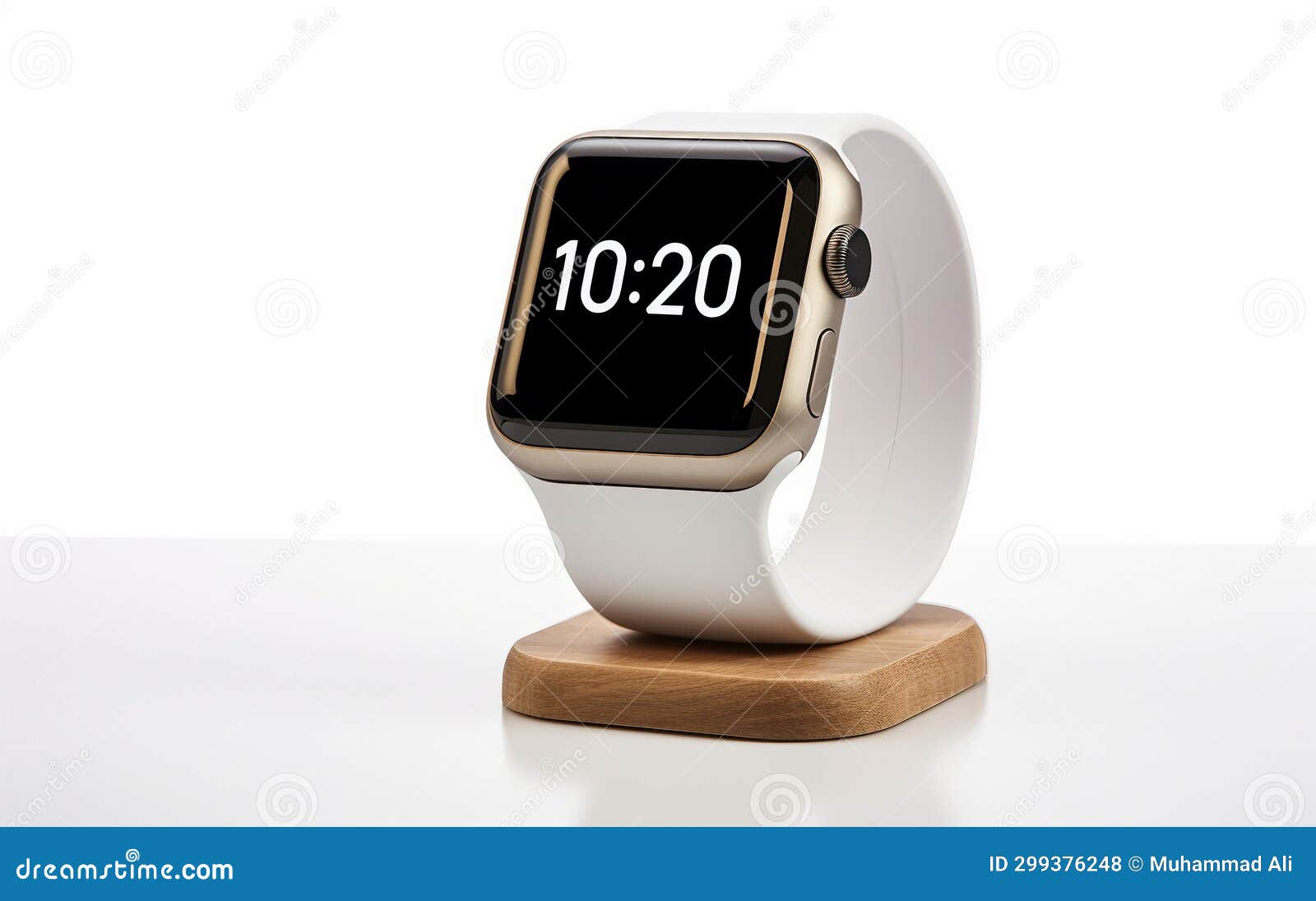 Smartwatch Charging On Modern Docking Station With Futuristic Design ...