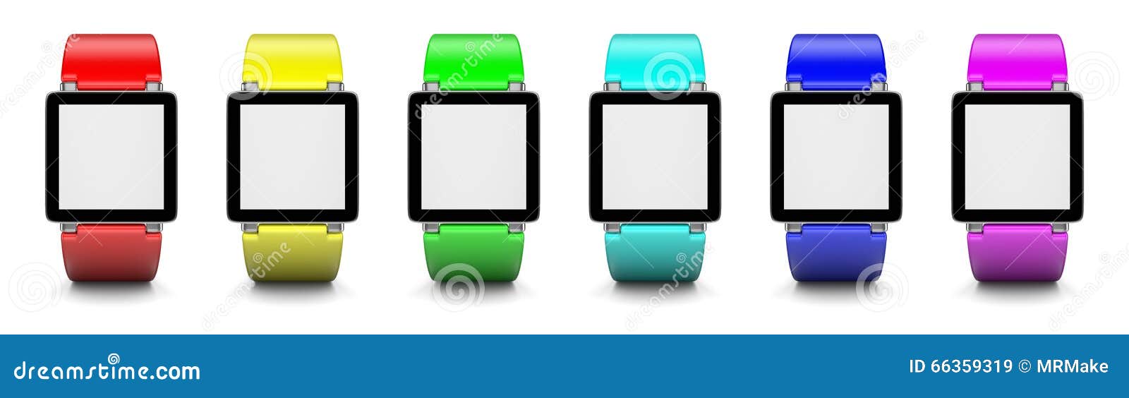 Smartwatch Color Series stock illustration. Illustration of mobile ...