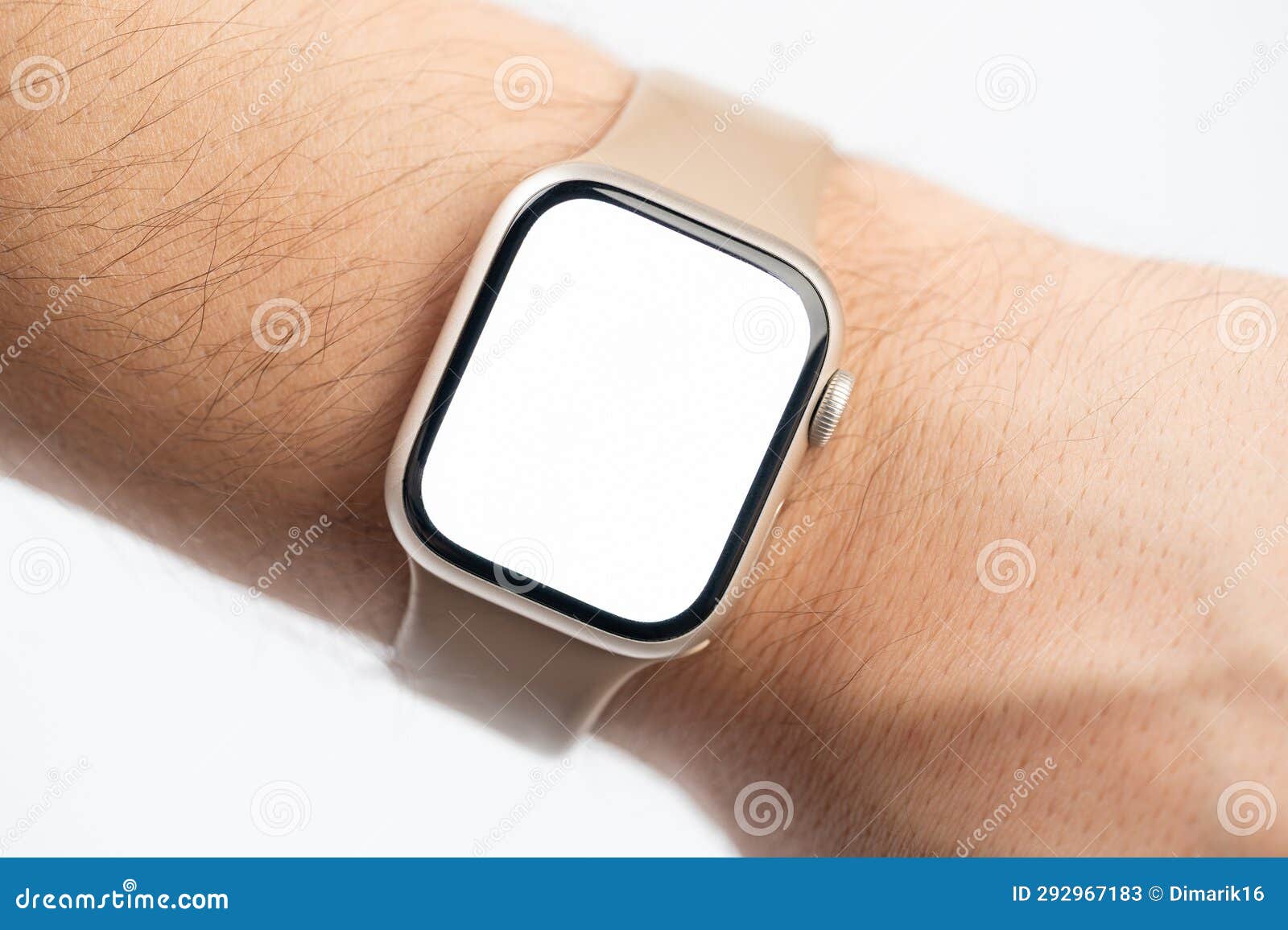 Smartwatch with Empty Screen Stock Image - Image of control, health ...
