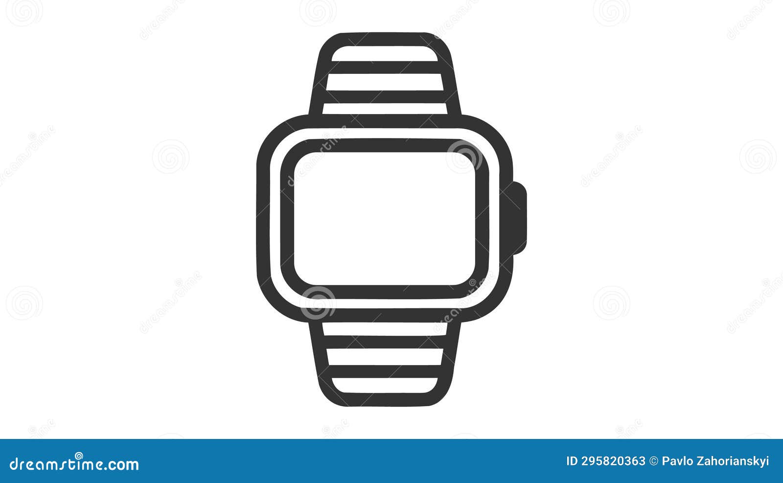 Smartwatch Icon In Cartoon Style Stock Image | CartoonDealer.com #123170803