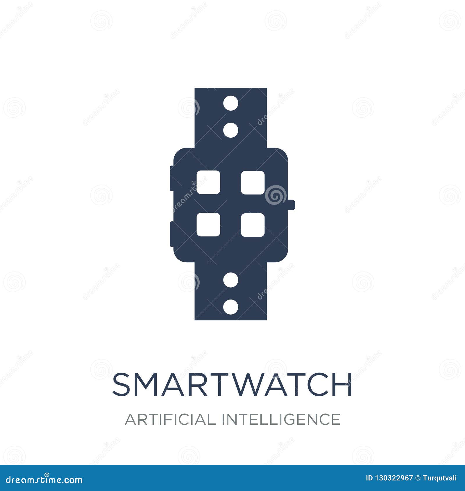 Smartwatch Icon. Trendy Flat Vector Smartwatch Icon on White Bac Stock Vector - Illustration of ...