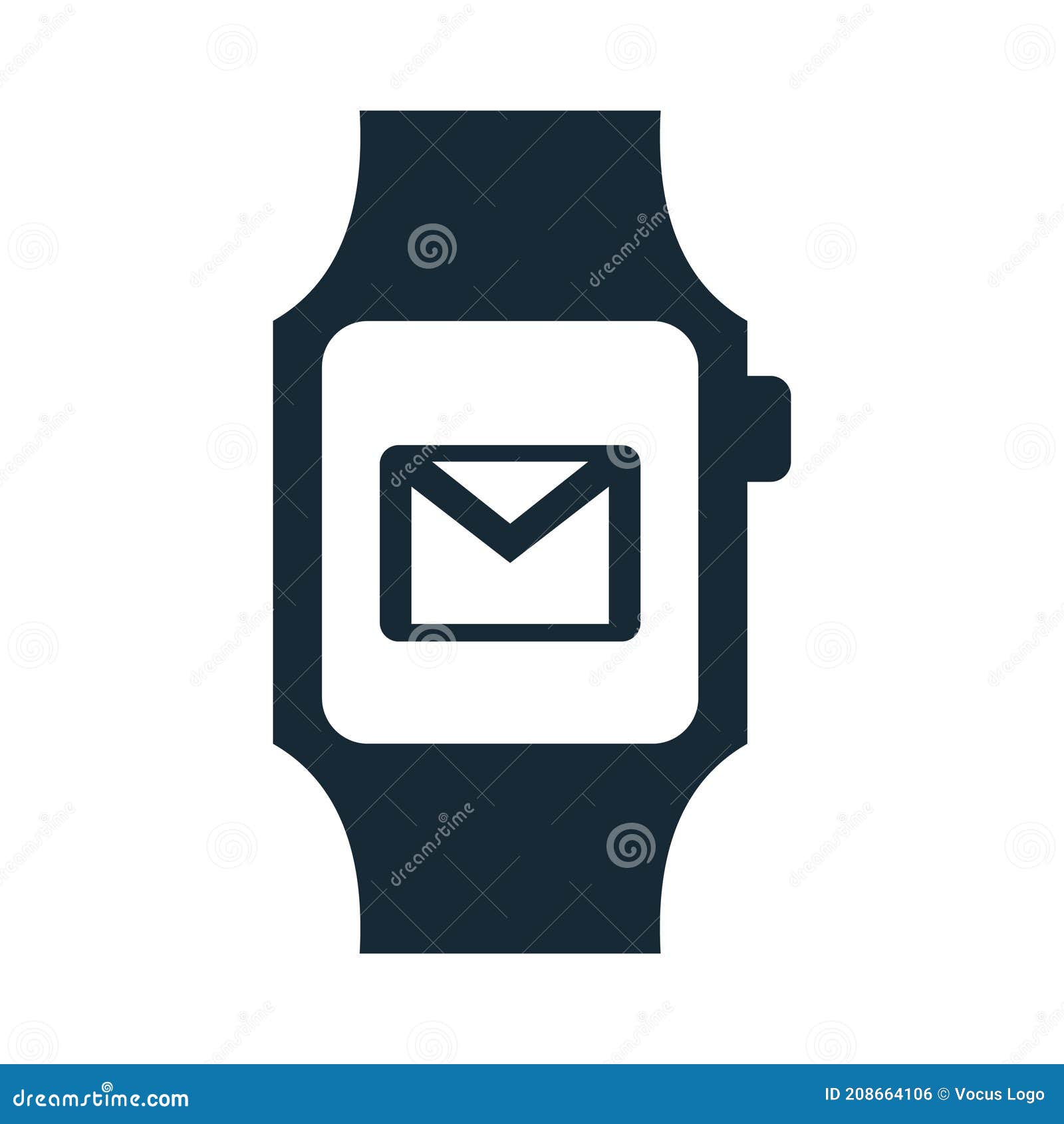 Smartwatch Icon Vector Logo Template Stock Vector - Illustration of ...