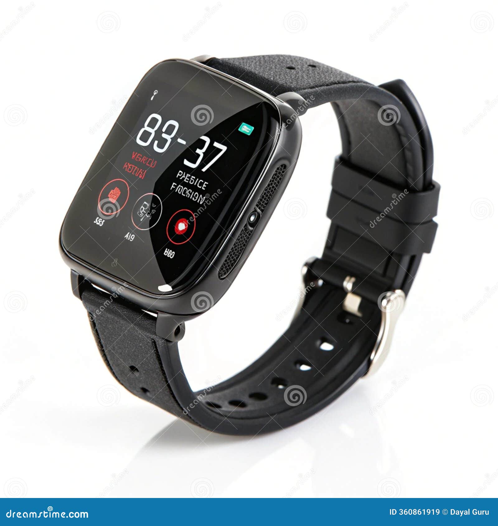 Smartwatch Isolated on Transparent Background Stock Illustration ...