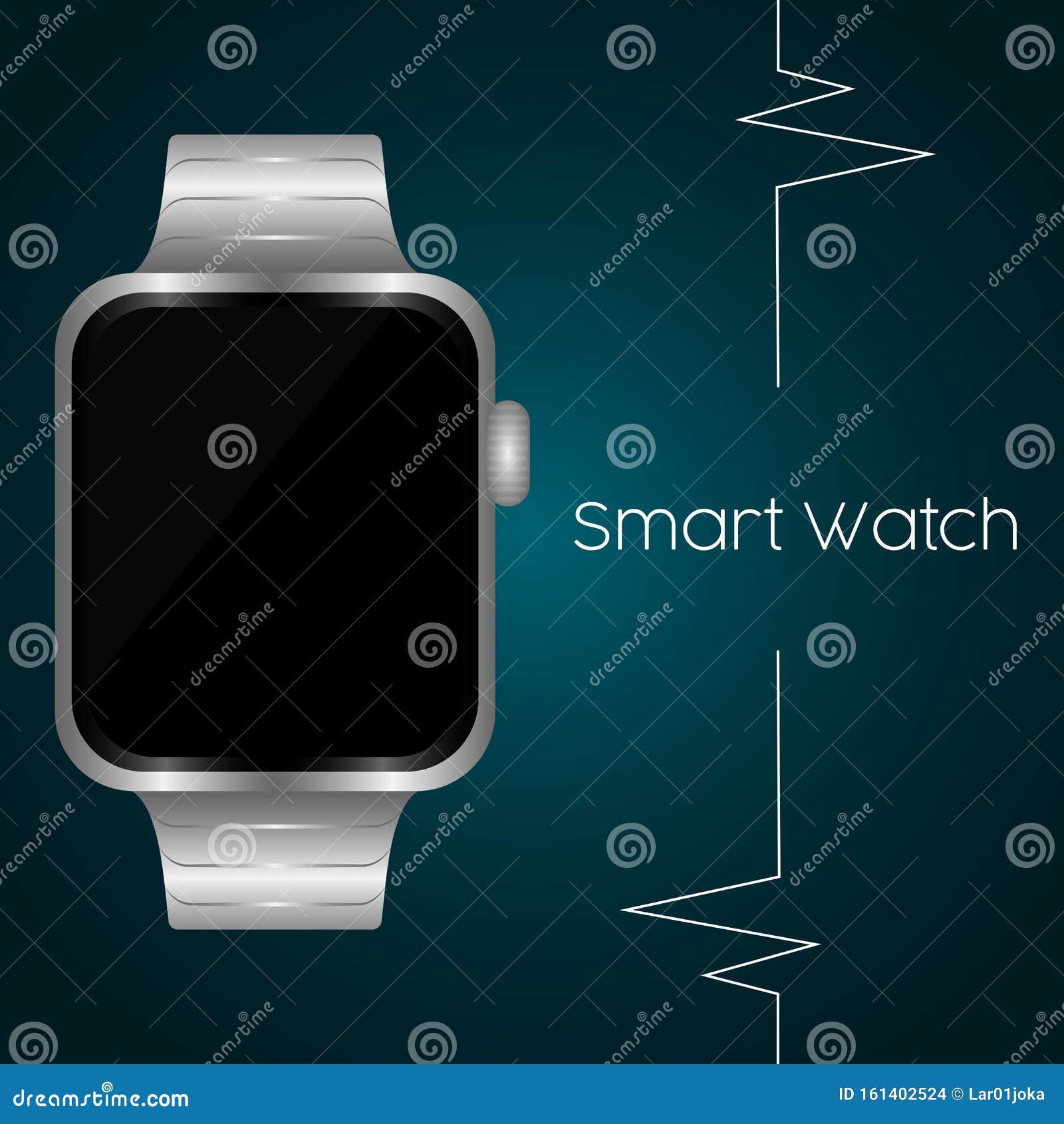 Smartwatch Poster Illustration Stock Vector - Illustration of ...