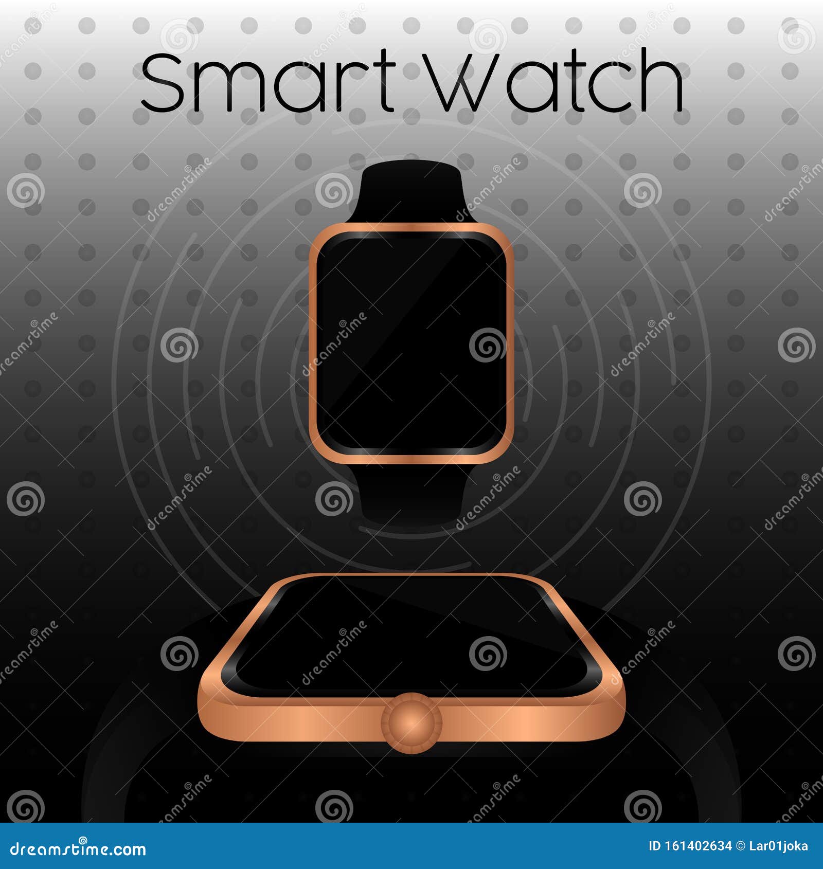 Smartwatch Poster Illustration Stock Vector - Illustration of device ...