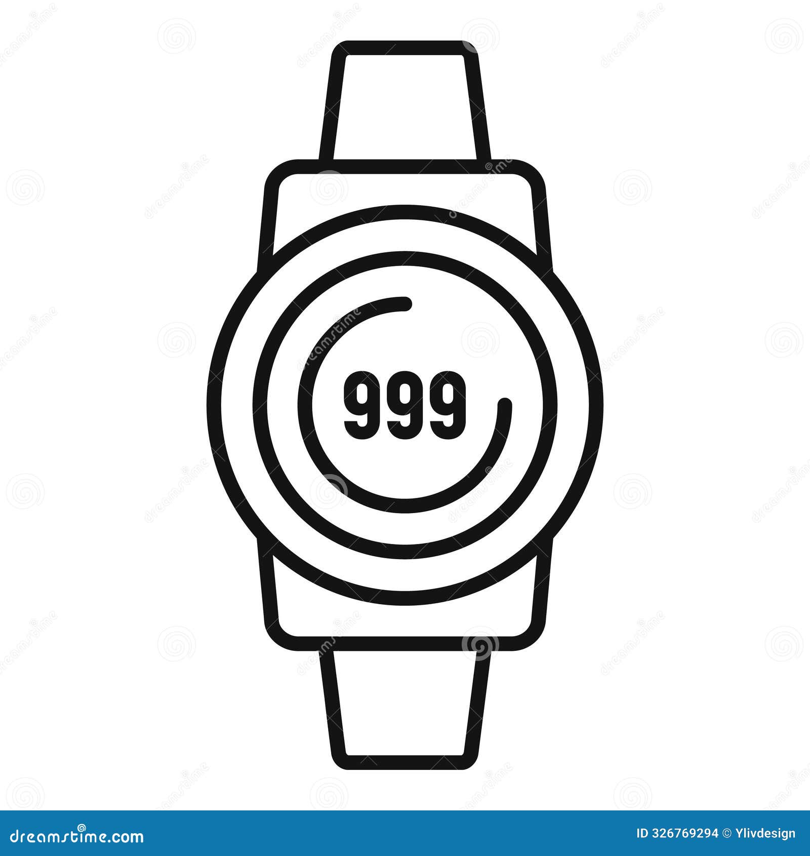 Smartwatch Showing 9000 Steps Walking App Icon Stock Photography ...