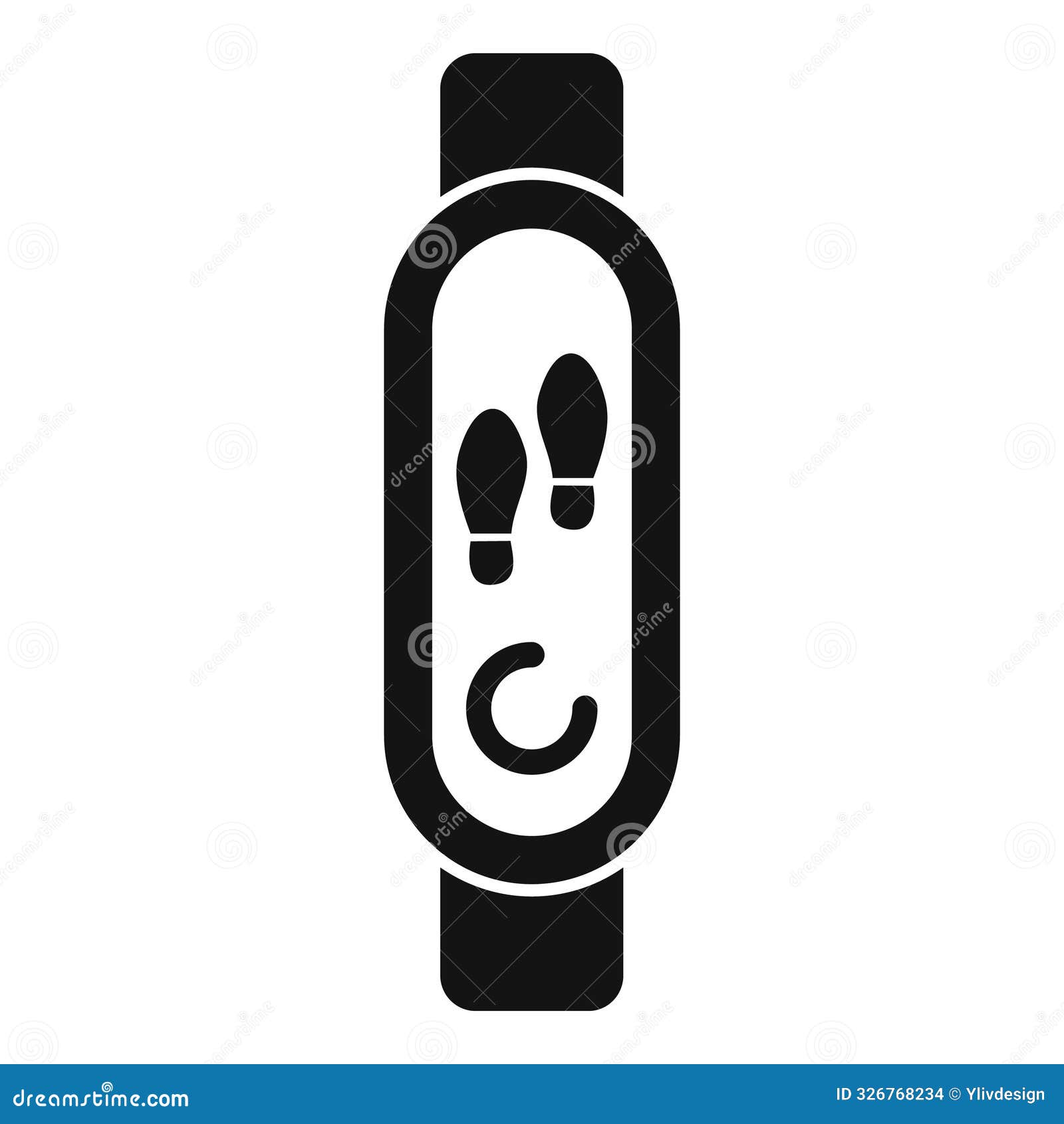 Smartwatch Showing 9000 Steps Walking App Icon Stock Photography ...