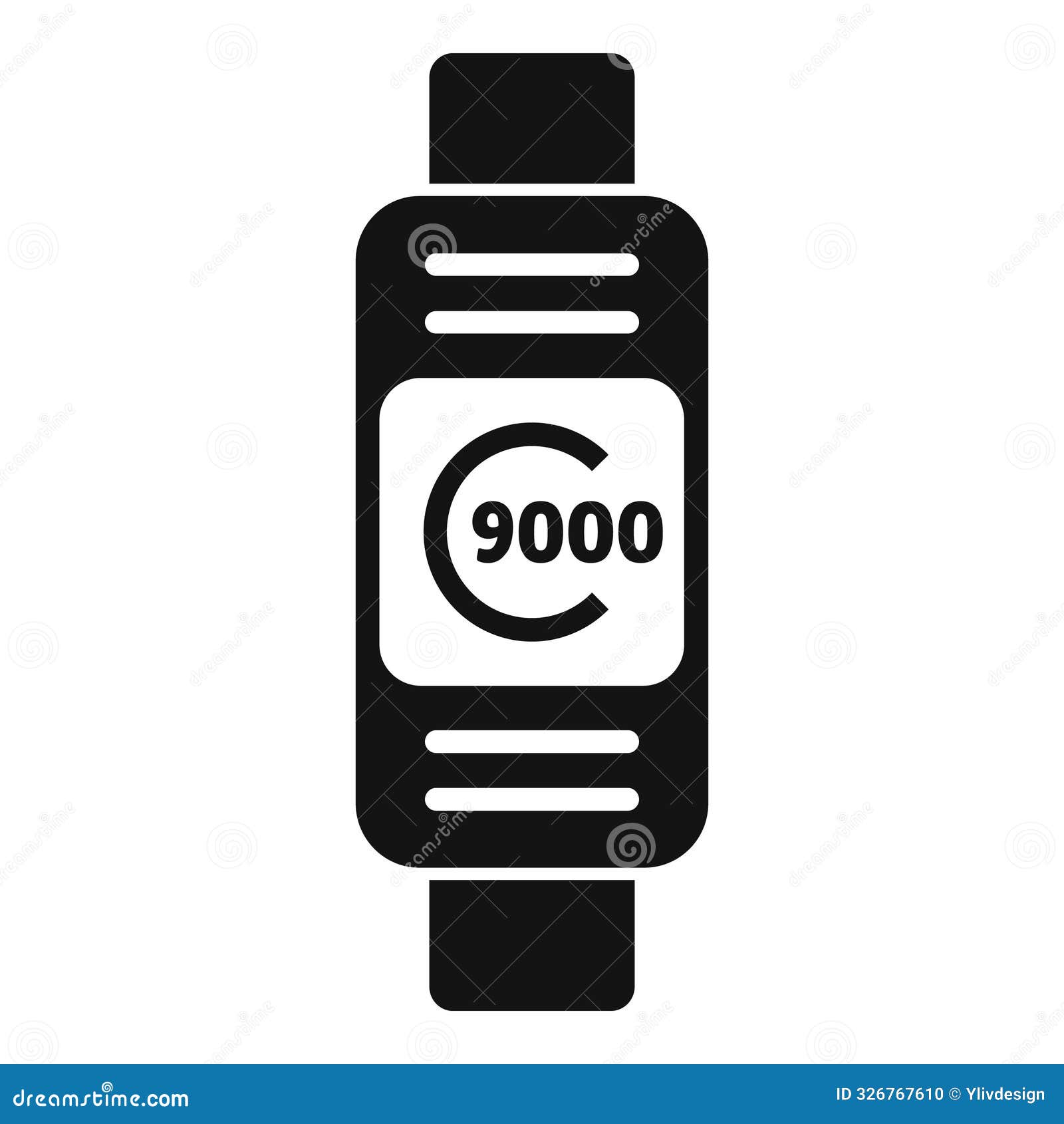 Smartwatch Showing 9000 Steps Walking App Icon Stock Photography ...