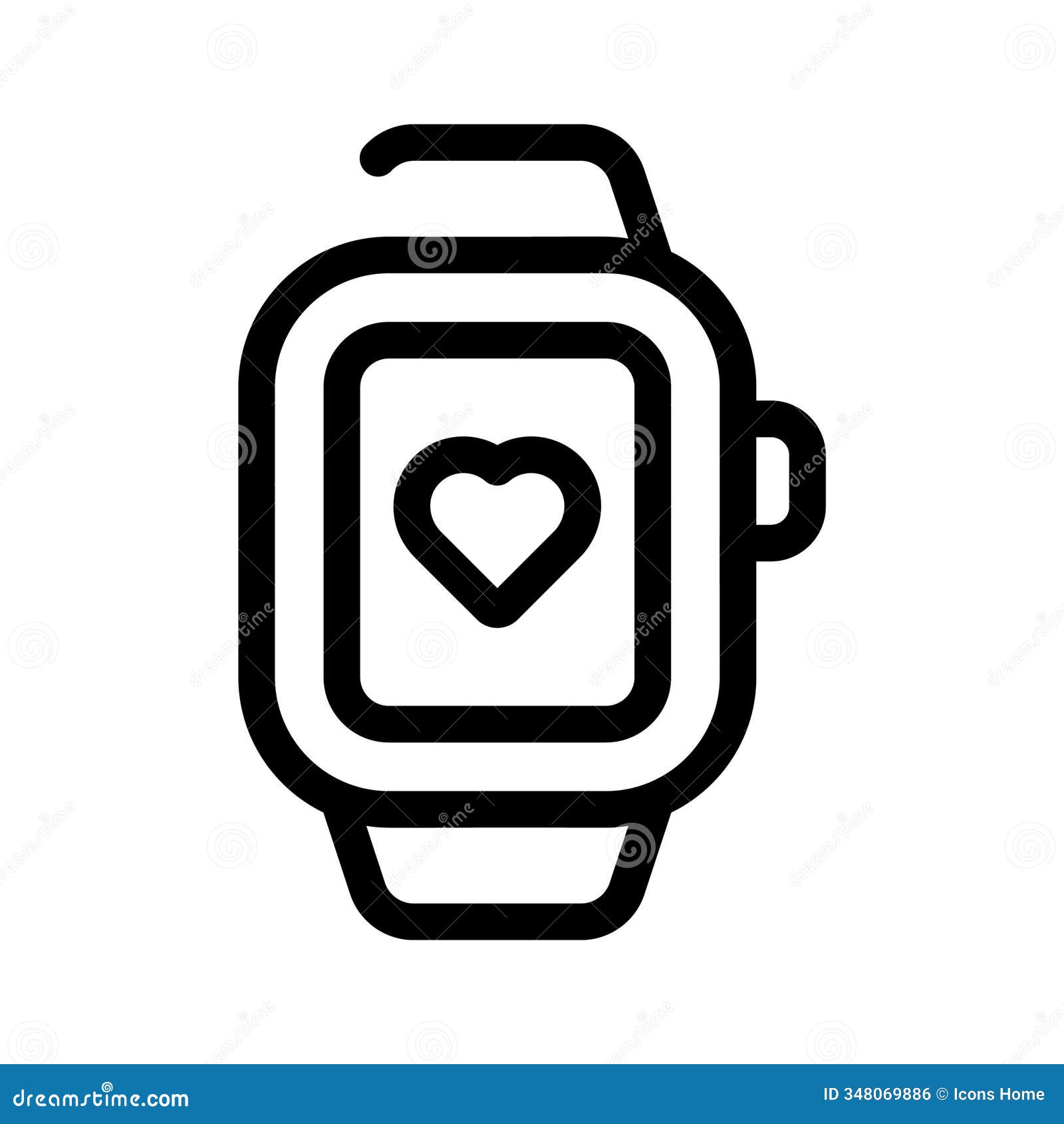 A Smartwatch Symbolizing Wearable Tech or Time Tracking Stock ...