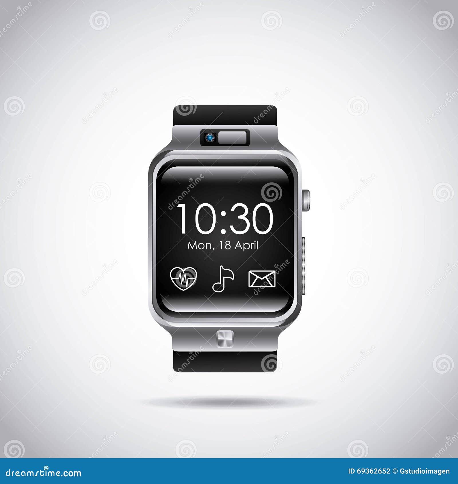 Smartwatch Technology Design Stock Illustration - Illustration of ...