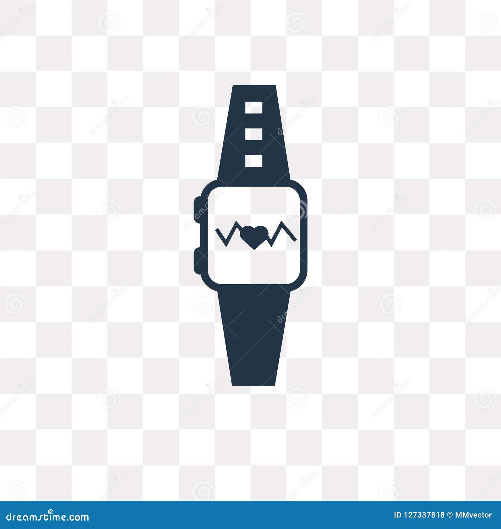 Smartwatch Vector Icon Isolated on Transparent Background, Smart Stock ...