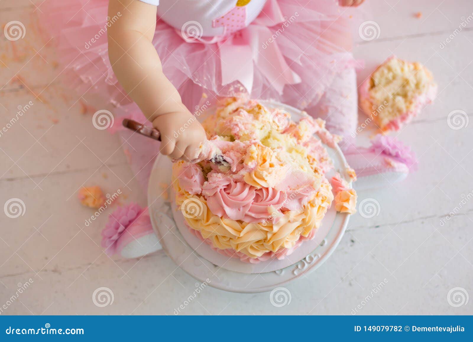 Smash cake macro stock photo. Image of healthy, eating - 149079782