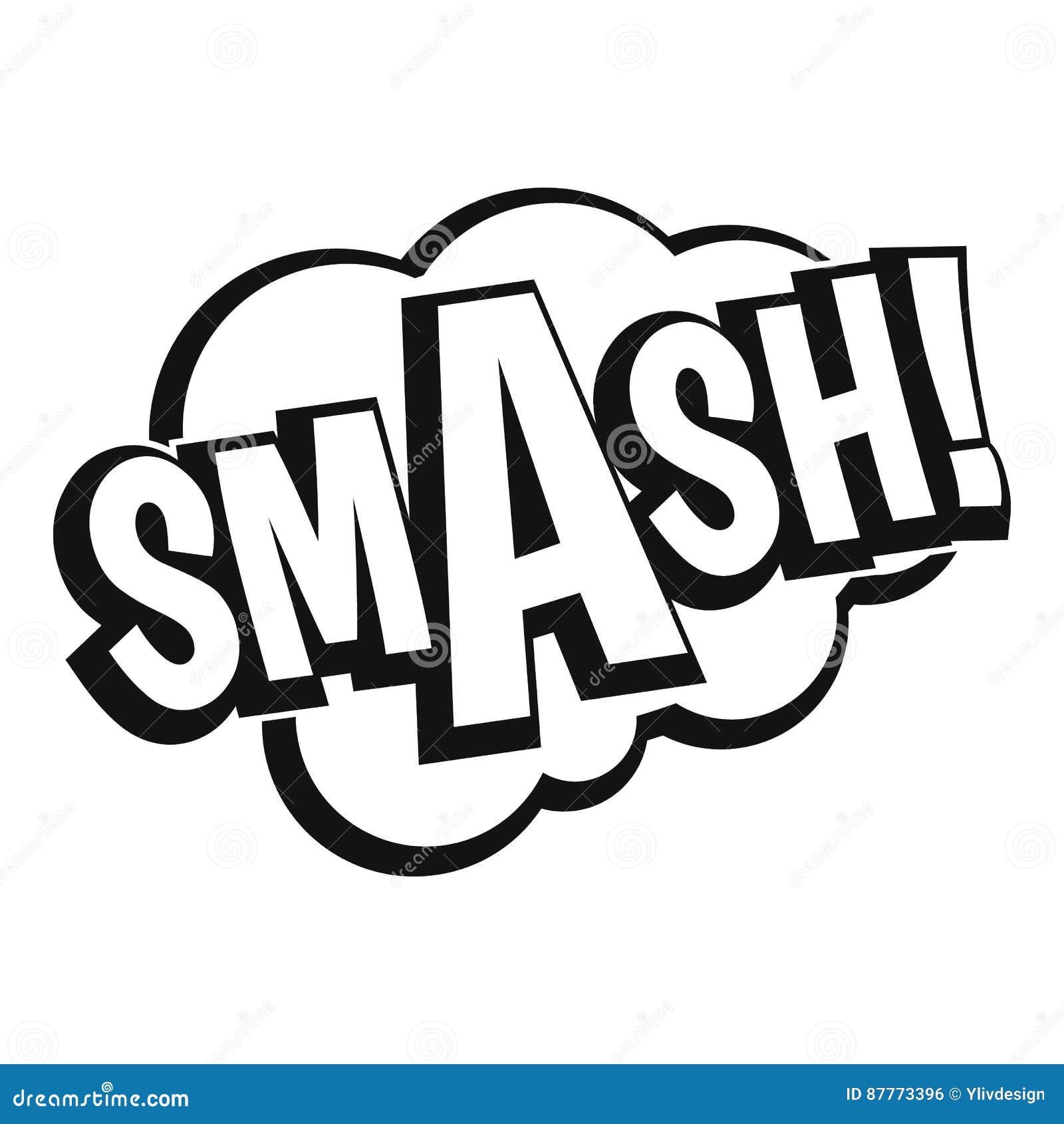 Smash Comic Word Vector Illustration | CartoonDealer.com #96054202